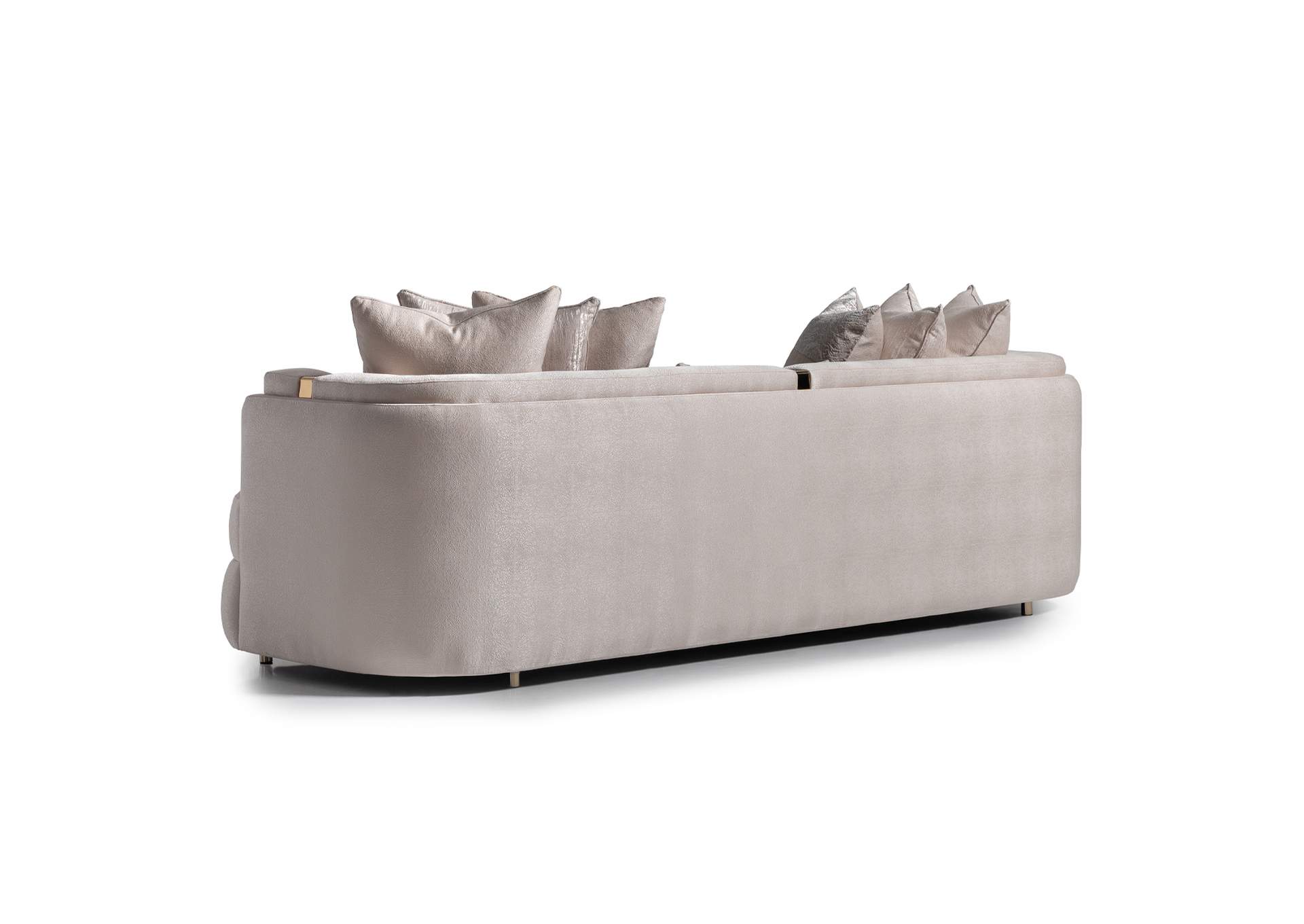 Carmela Mansion Sofa - Almond and Gold