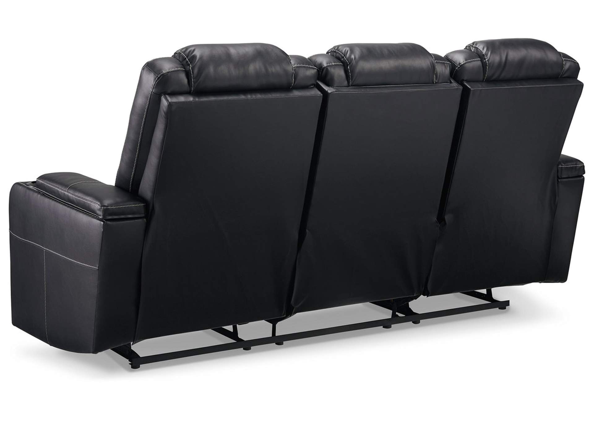 Center Point Reclining Sofa with Drop Down Table