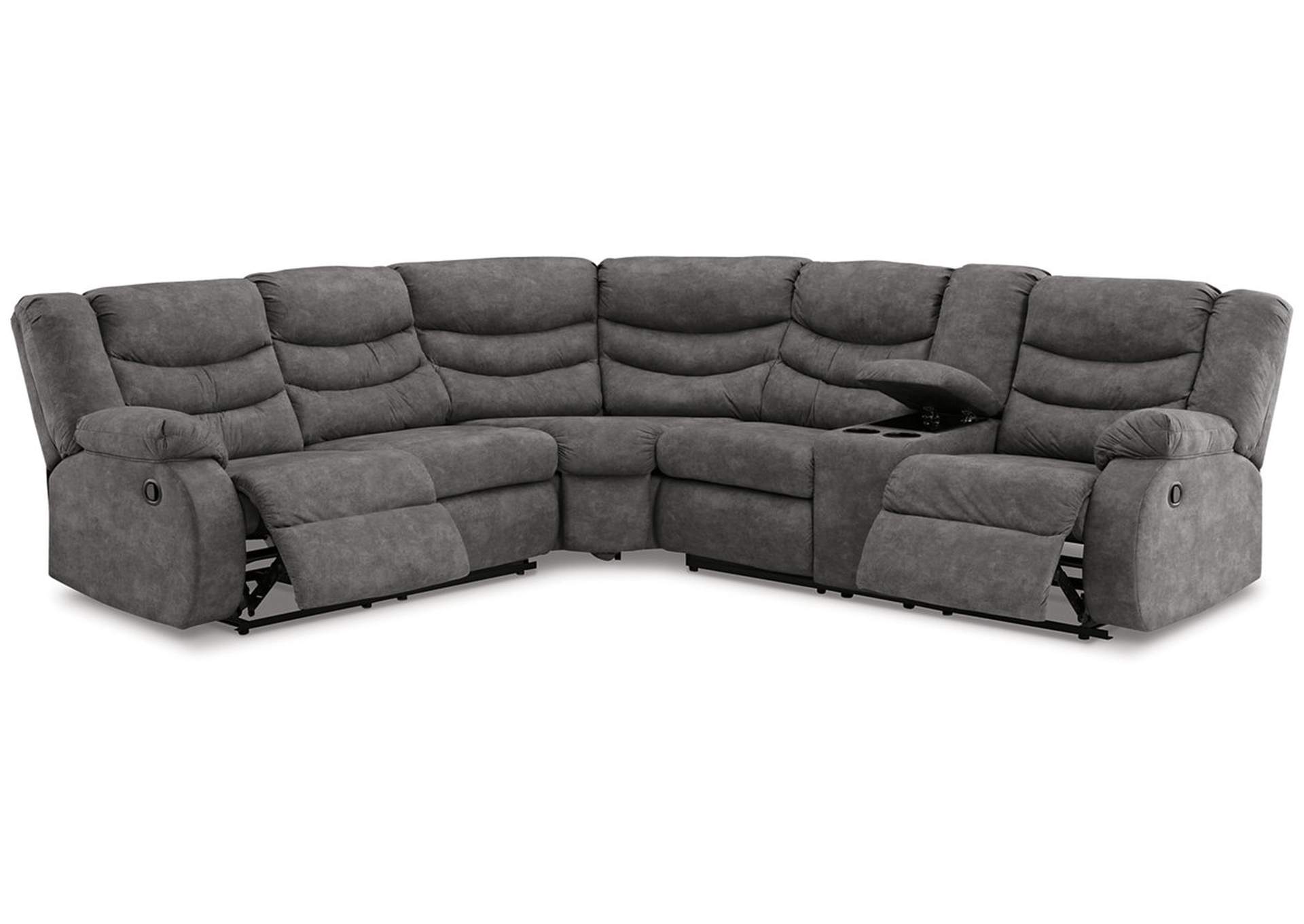 Partymate 2-Piece Sectional with Recliner