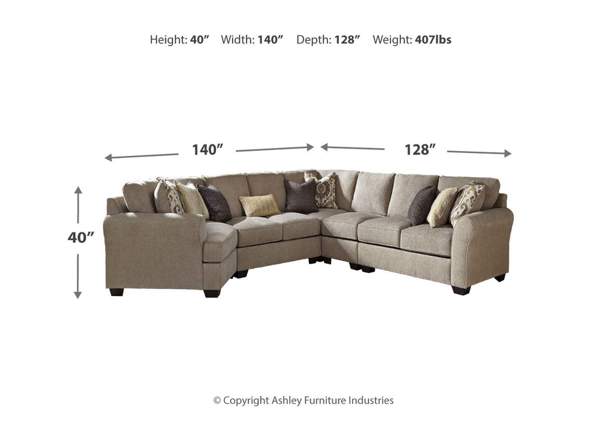 Pantomine 5-Piece Sectional with Ottoman