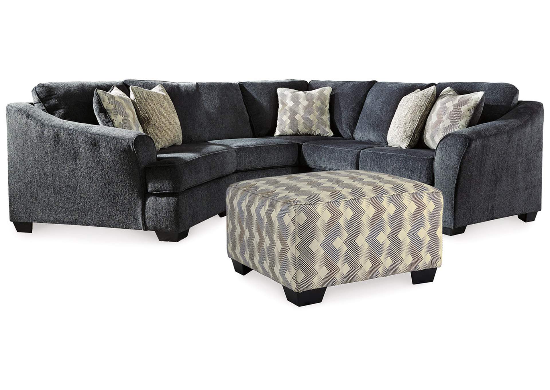 Eltmann 3-Piece Sectional with Ottoman