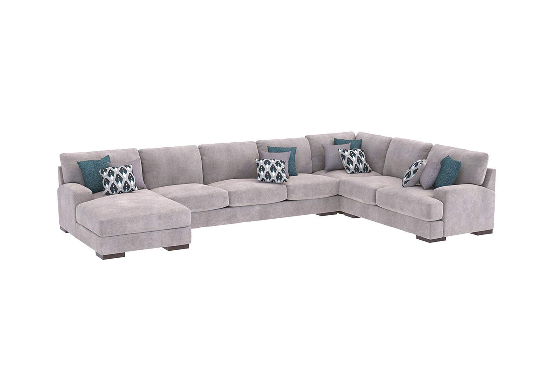 Curved Sectional Sofa Ashley | Baci Living Room