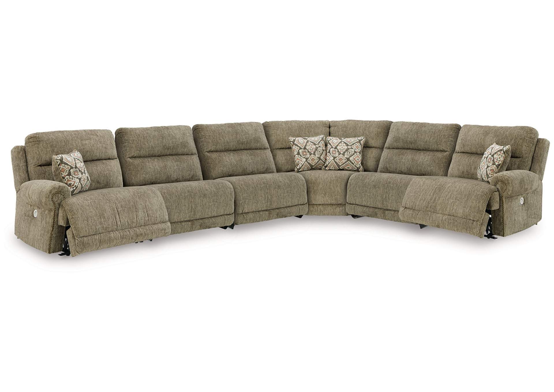 Lubec 6-Piece Power Reclining Sectional