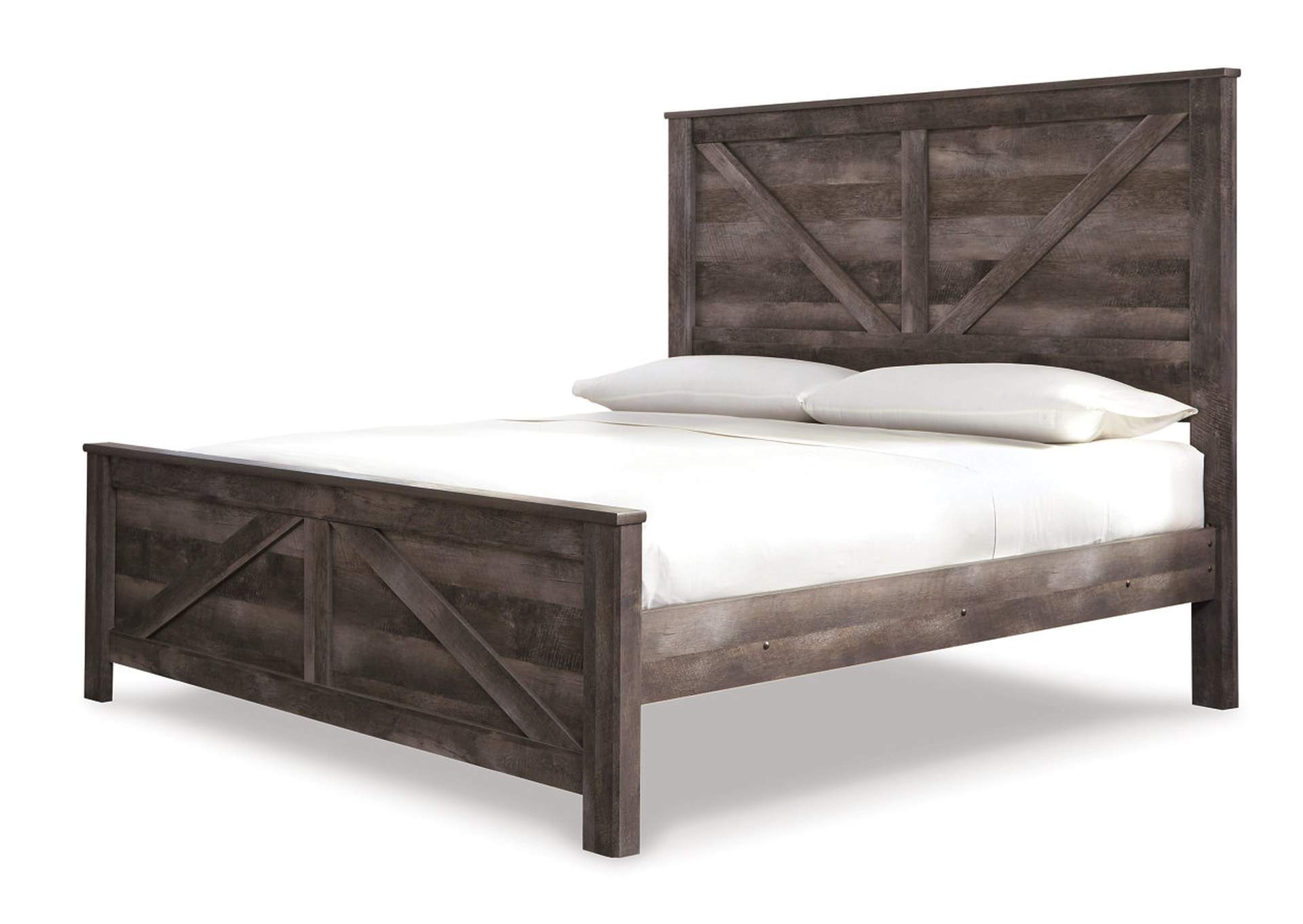 Wynnlow King Crossbuck Panel Bed