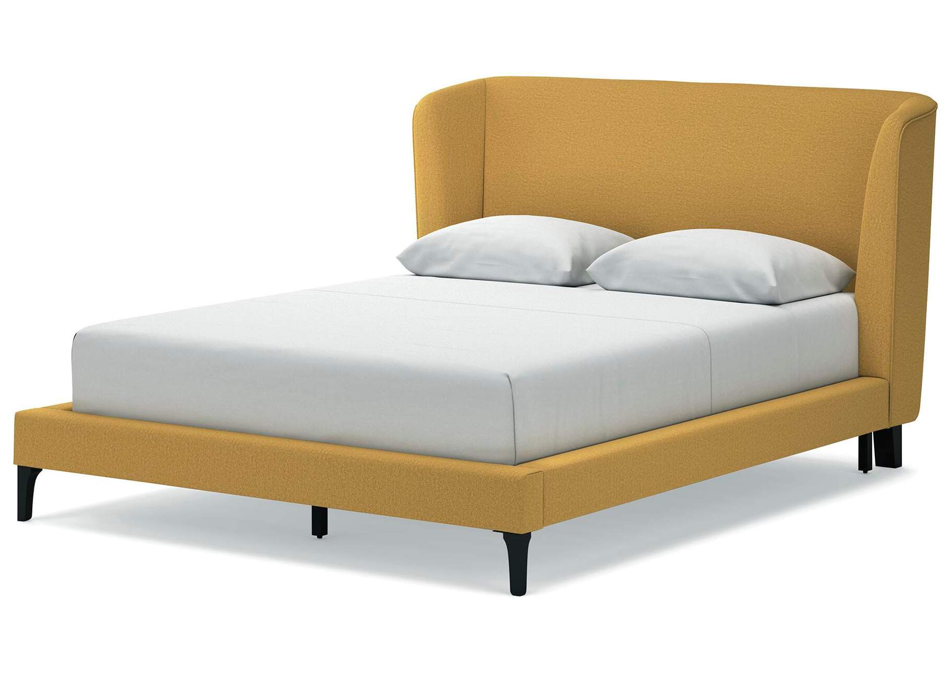 Maloken Queen Upholstered Bed with Roll Slats