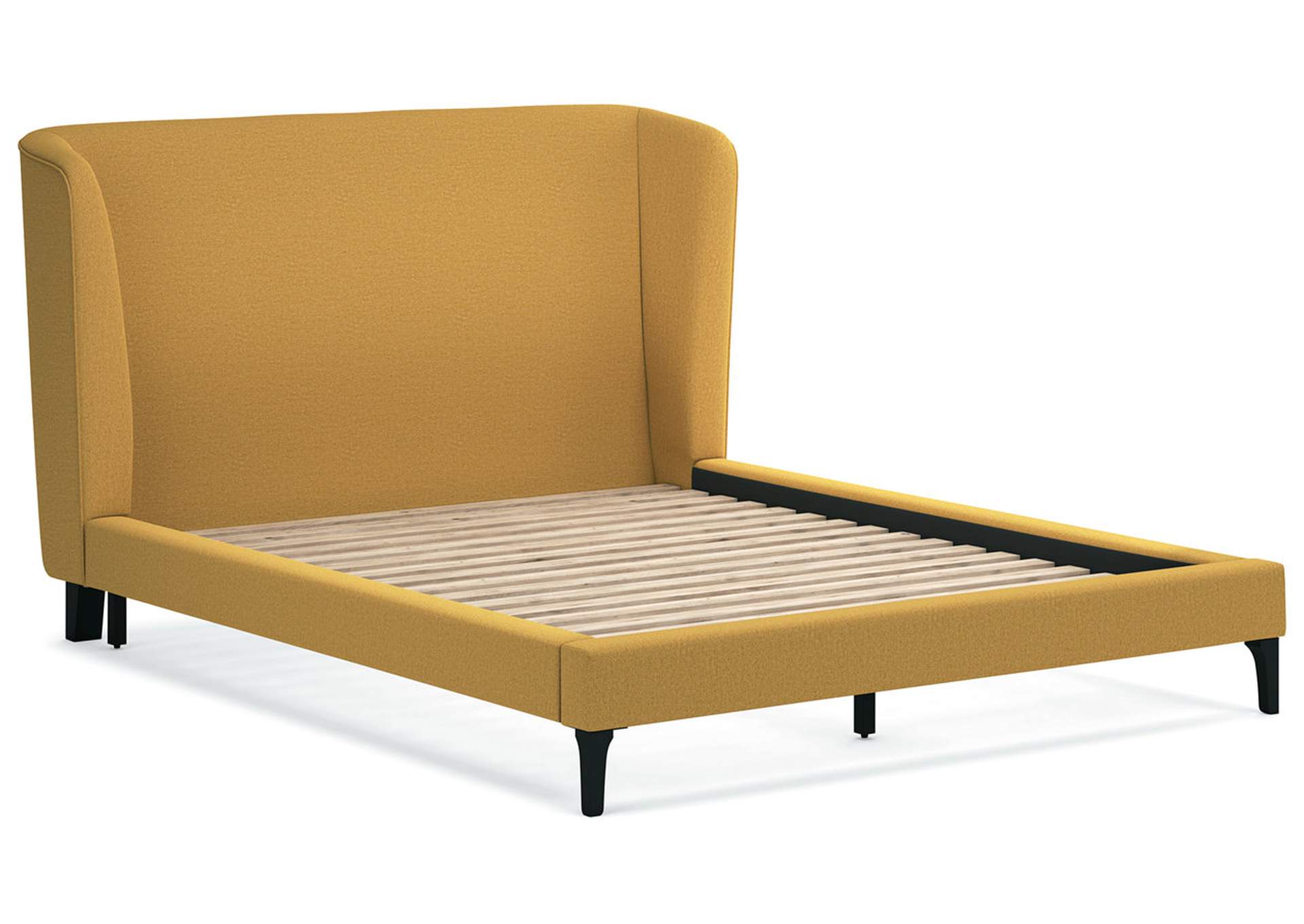 Maloken Queen Upholstered Bed with Roll Slats
