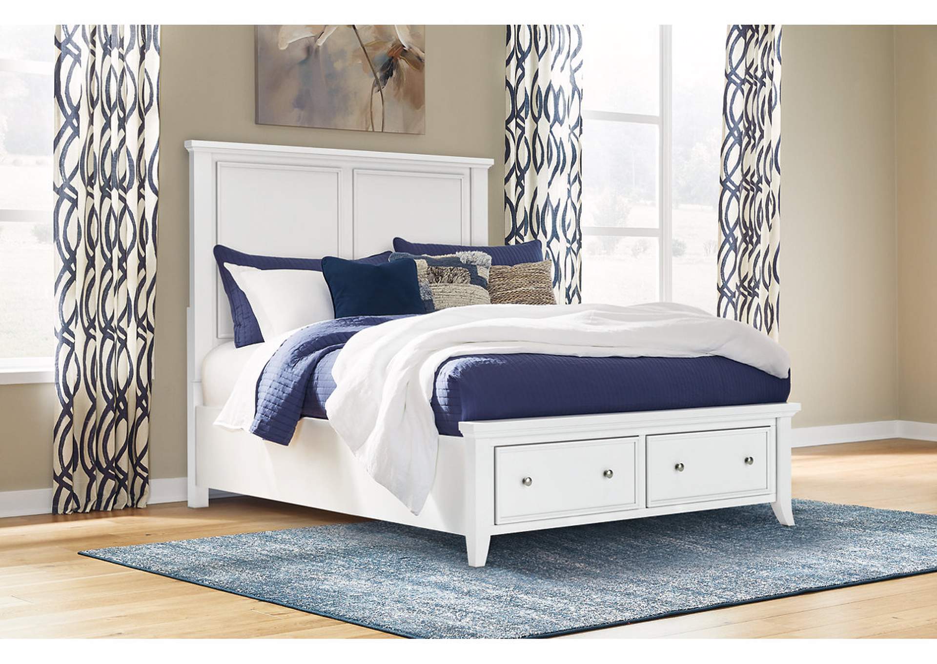 Trulani Queen Panel Storage Bed