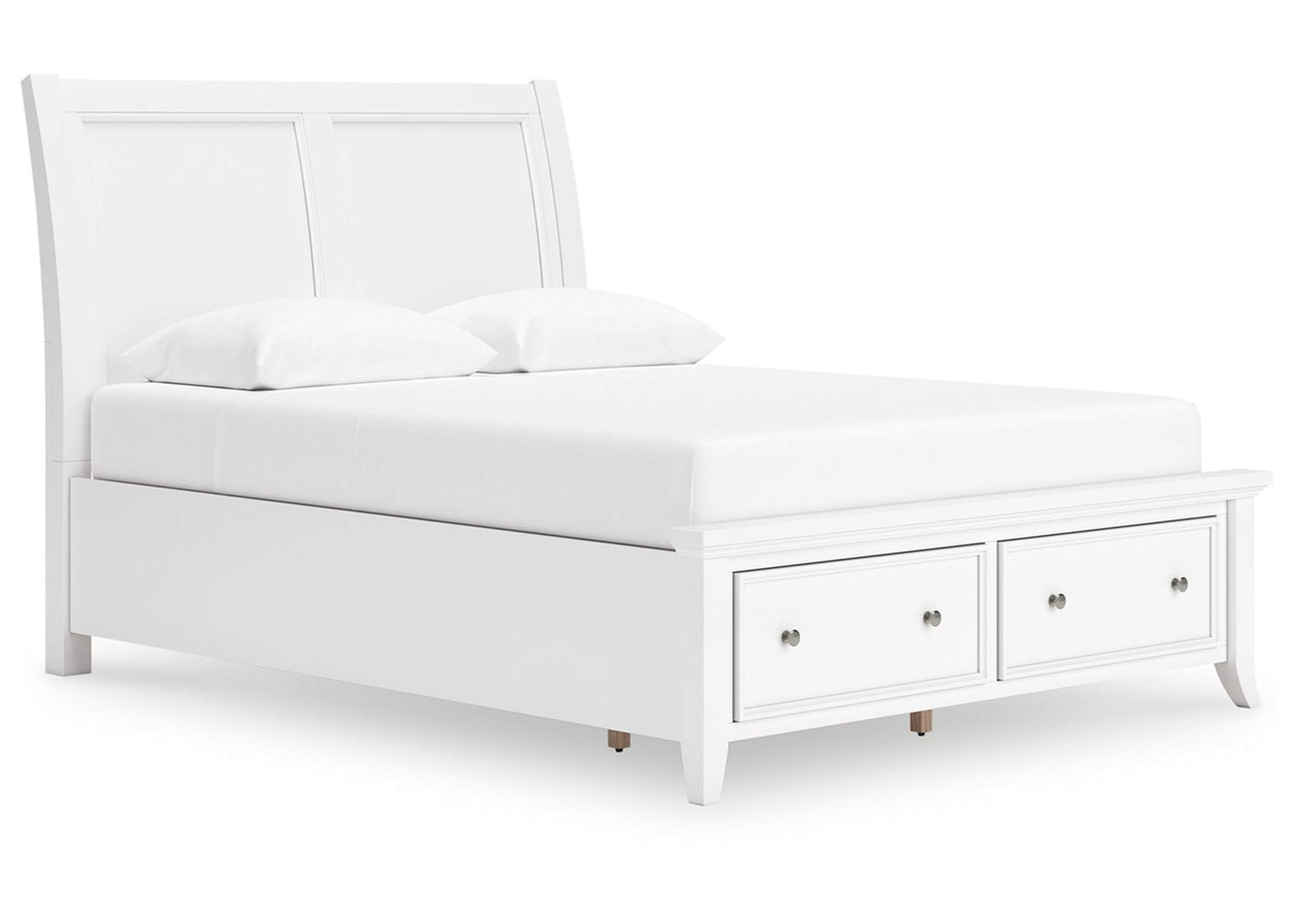 Trulani Queen Sleigh Storage Bed with 2 Nightstands