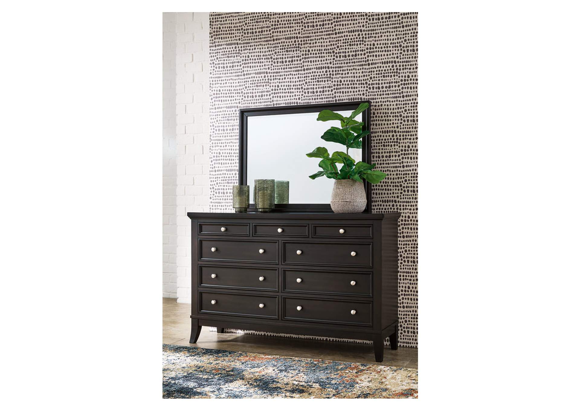 Bambori Dresser and Mirror