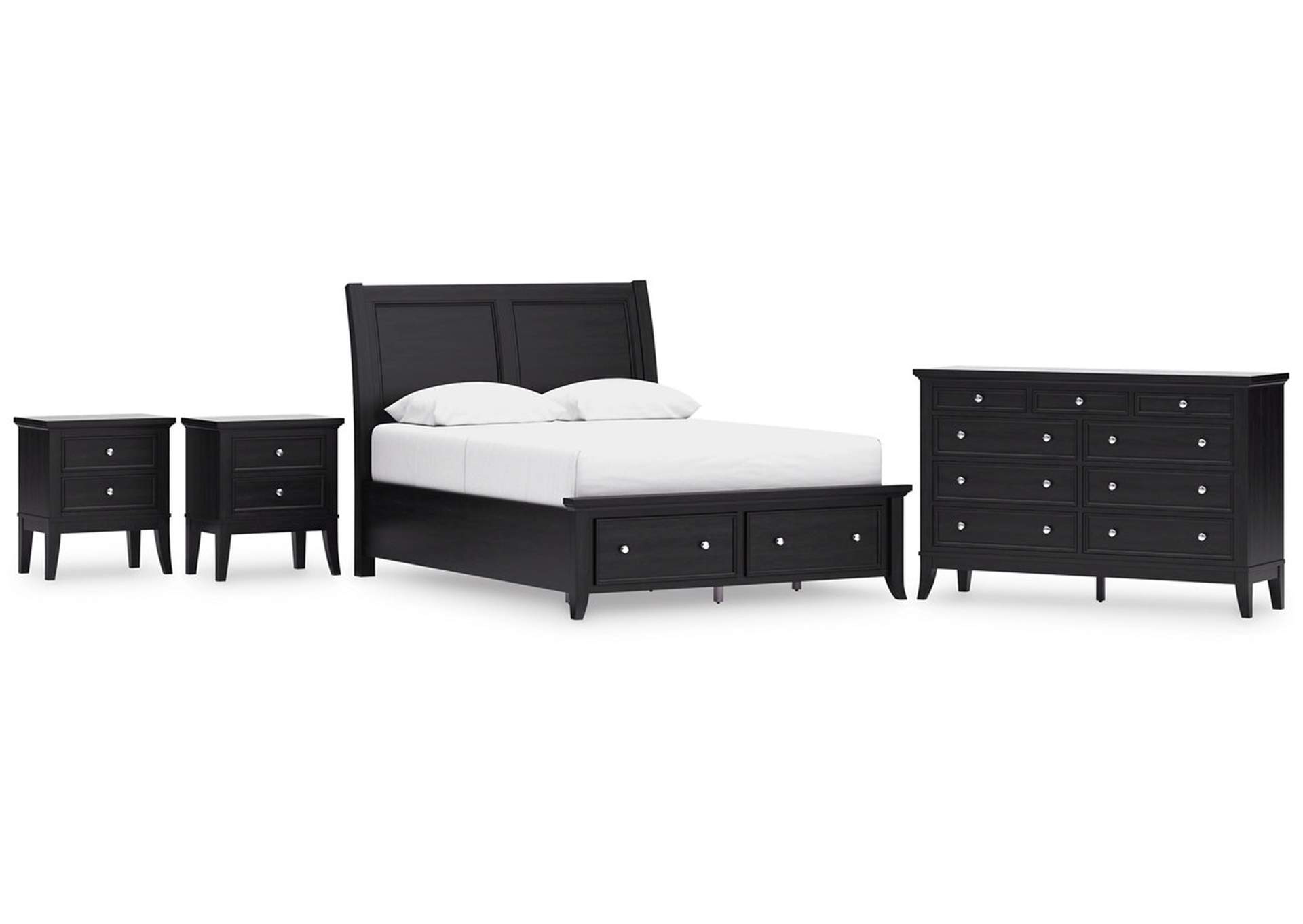 Bambori Queen Sleigh Storage Bed