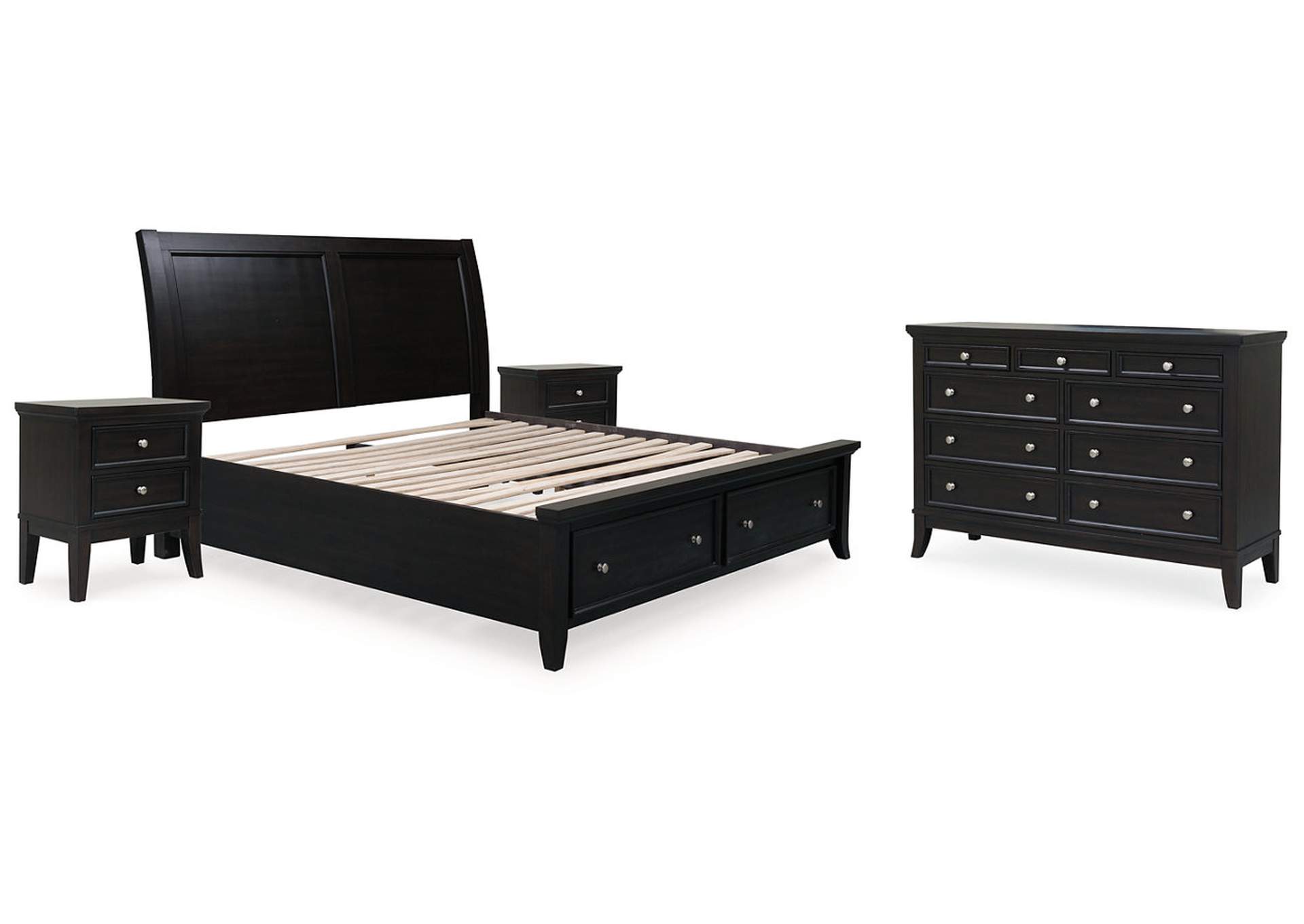 Bambori Queen Sleigh Bed