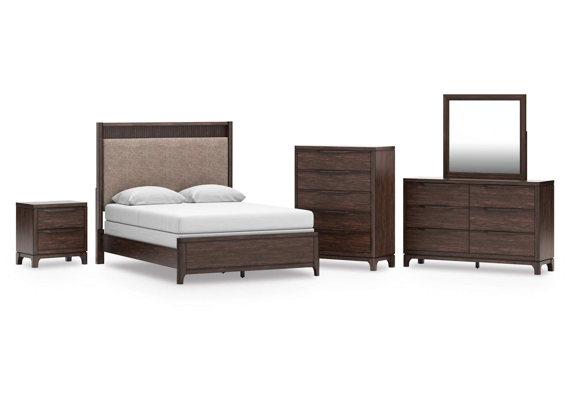 Korestone Queen Upholstered Panel Bed