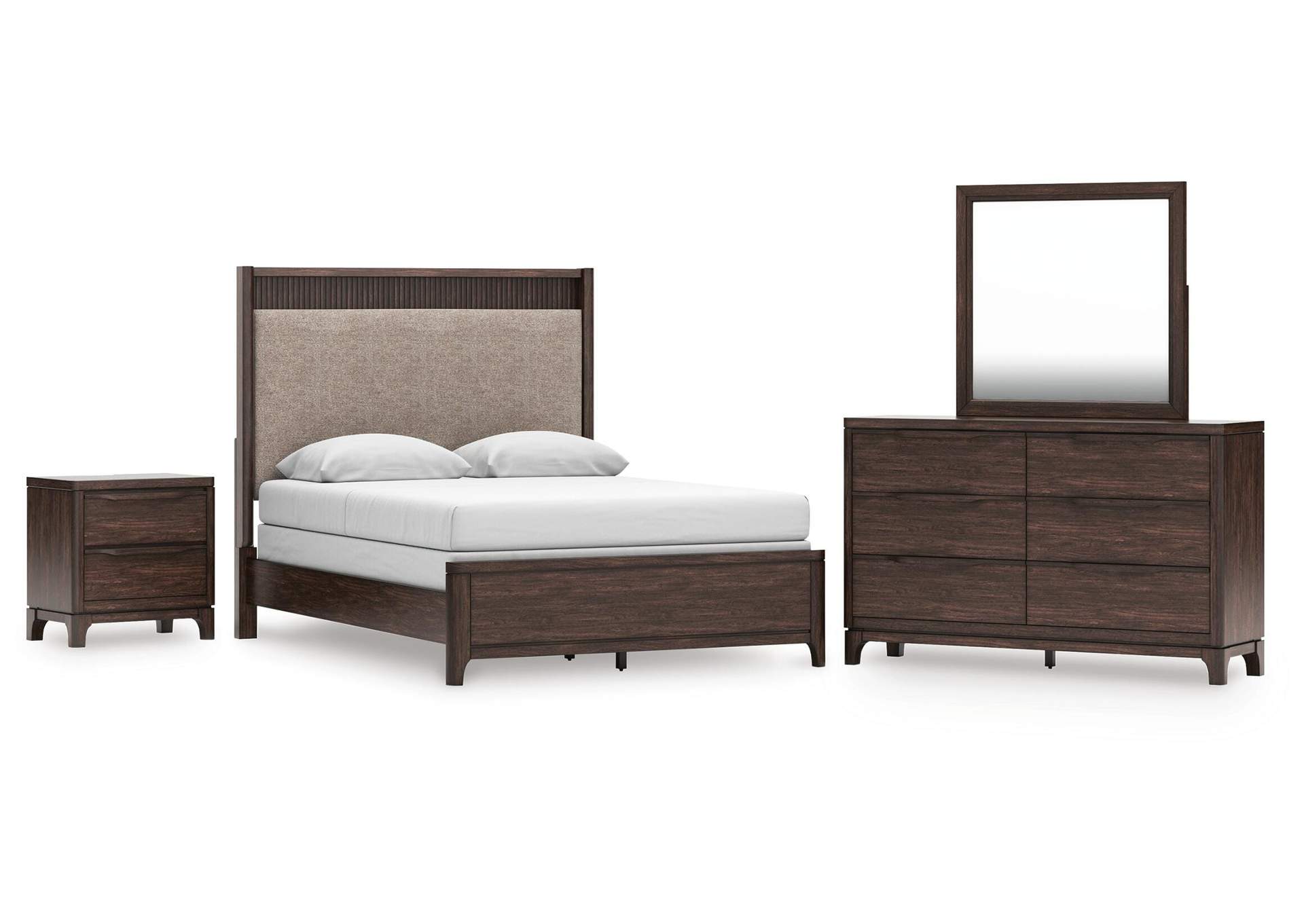 Korestone Queen Upholstered Panel Bed
