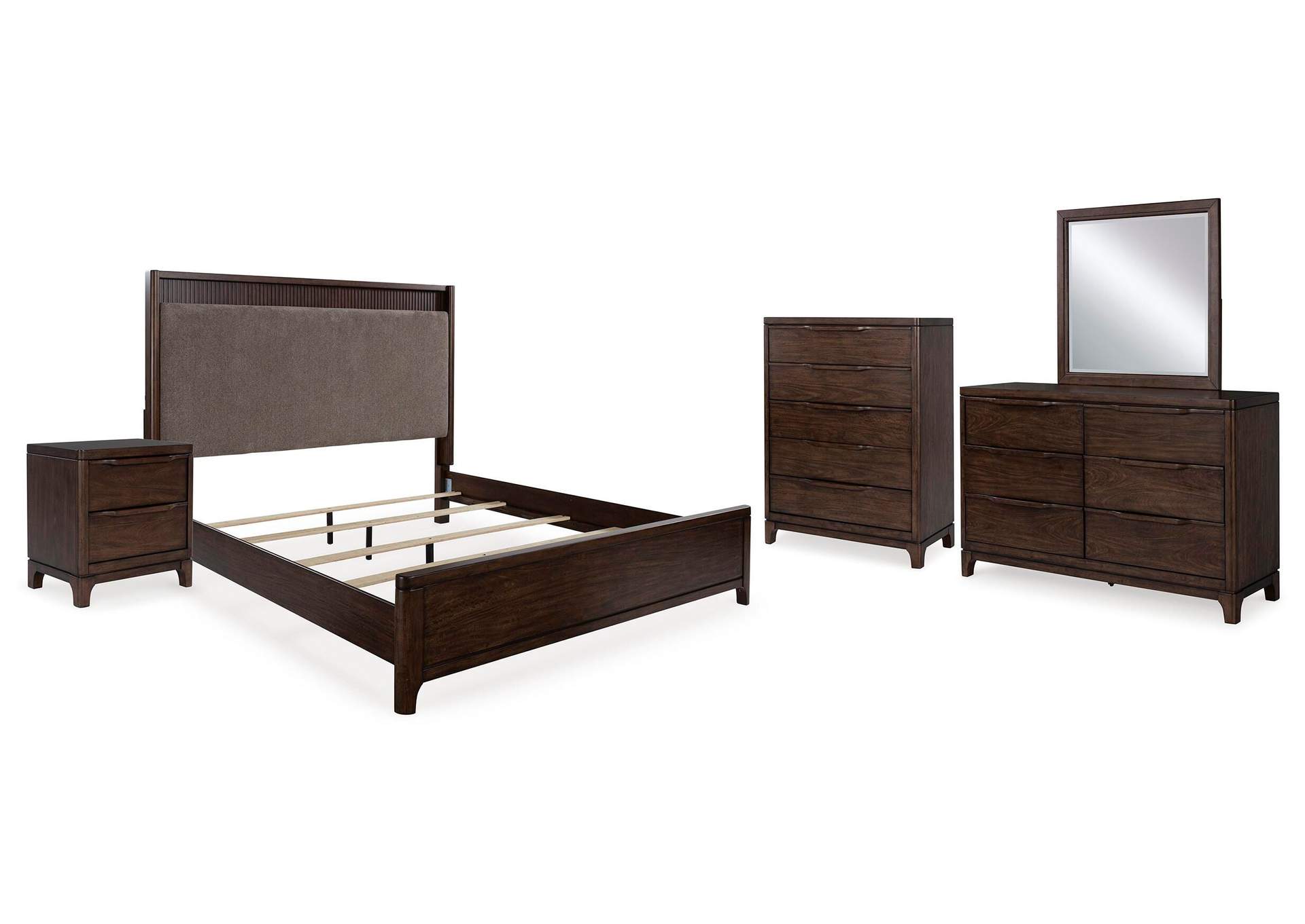 Korestone Queen Upholstered Panel Bed