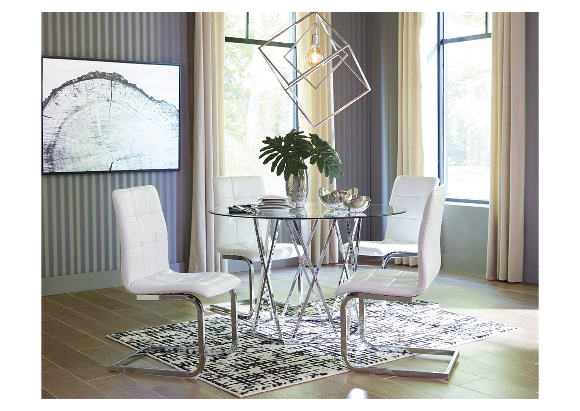 Madanere Dining Table and 4 Chairs Set