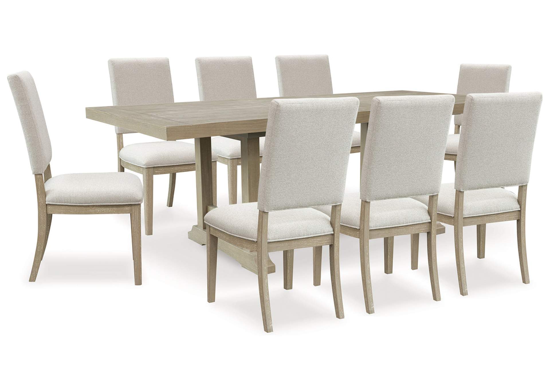 Vallardia Dining Table and 8 Chairs