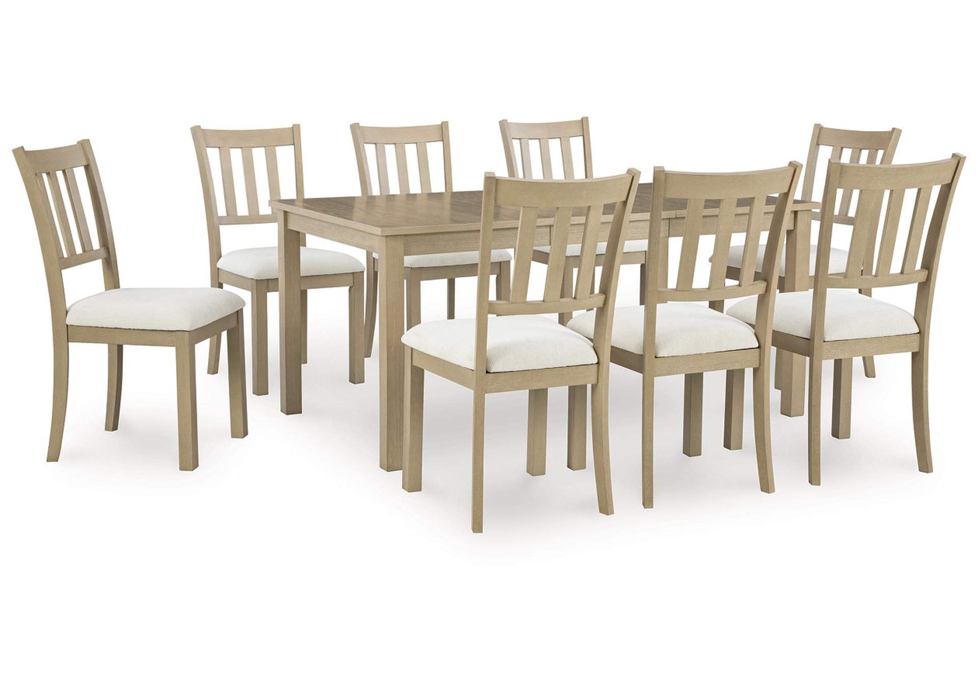 Calmoro Extendable Dining Table and 8 Chairs