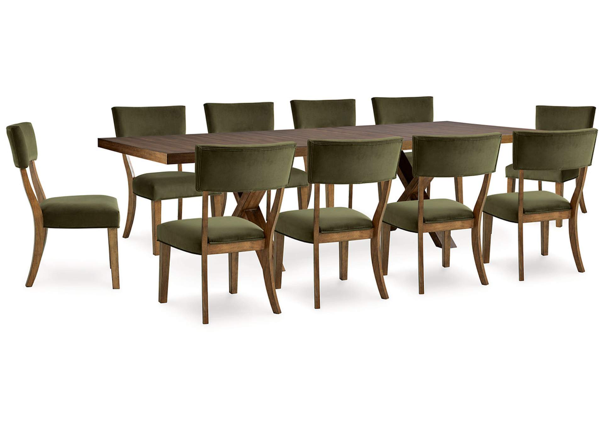 Steenlage Dining Table and 10 Chairs