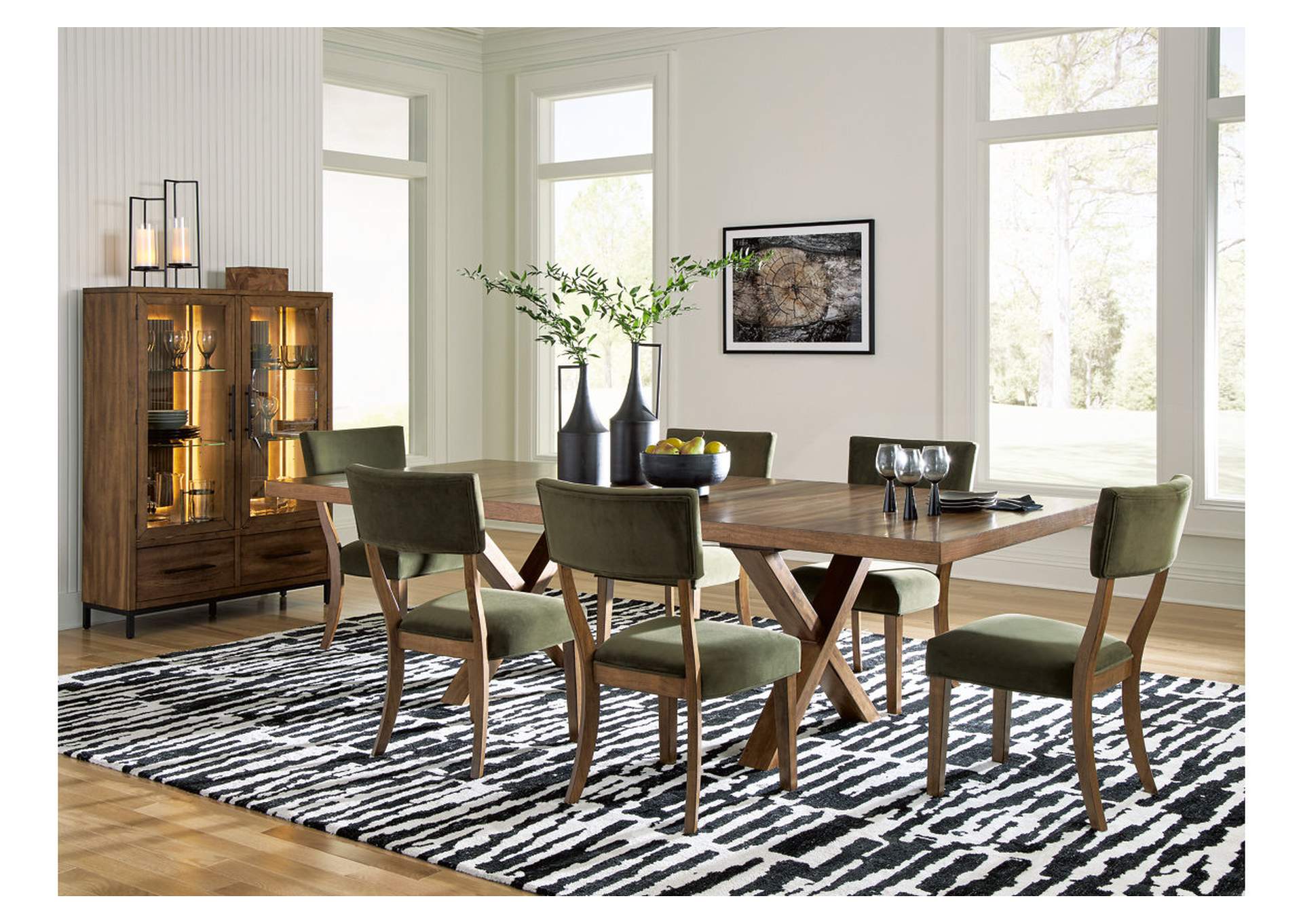 Steenlage Dining Table and 10 Chairs