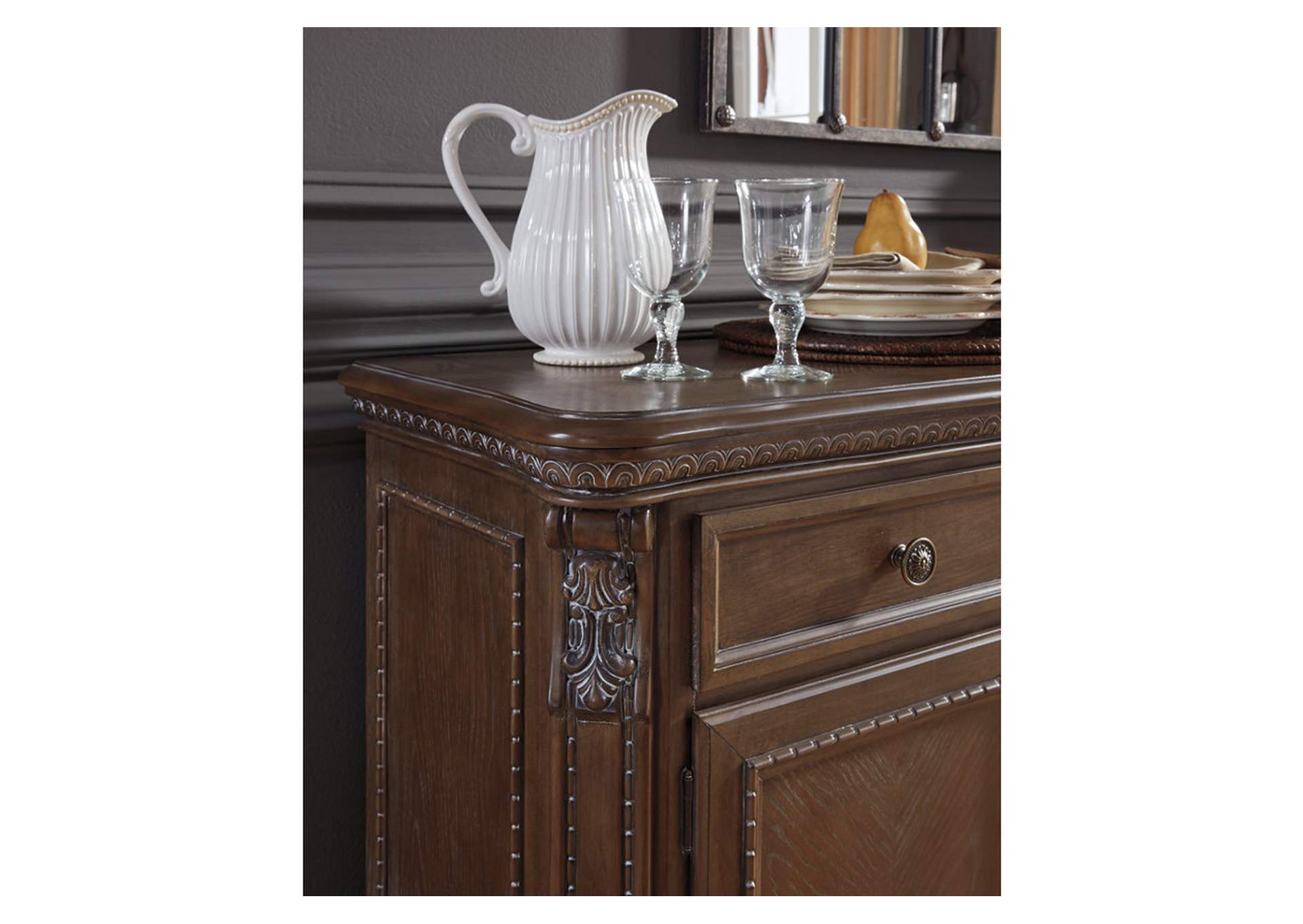 Charmond Dining Table and 6 Chairs with Storage