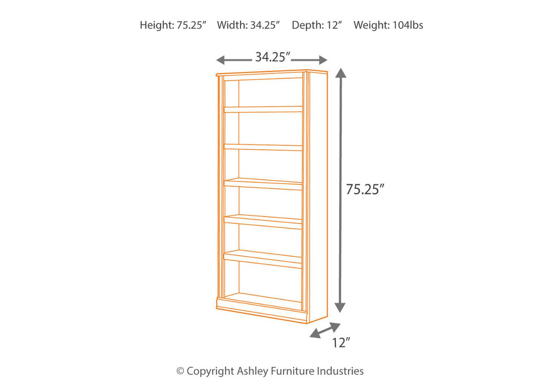 Hamlyn 75" Bookcase