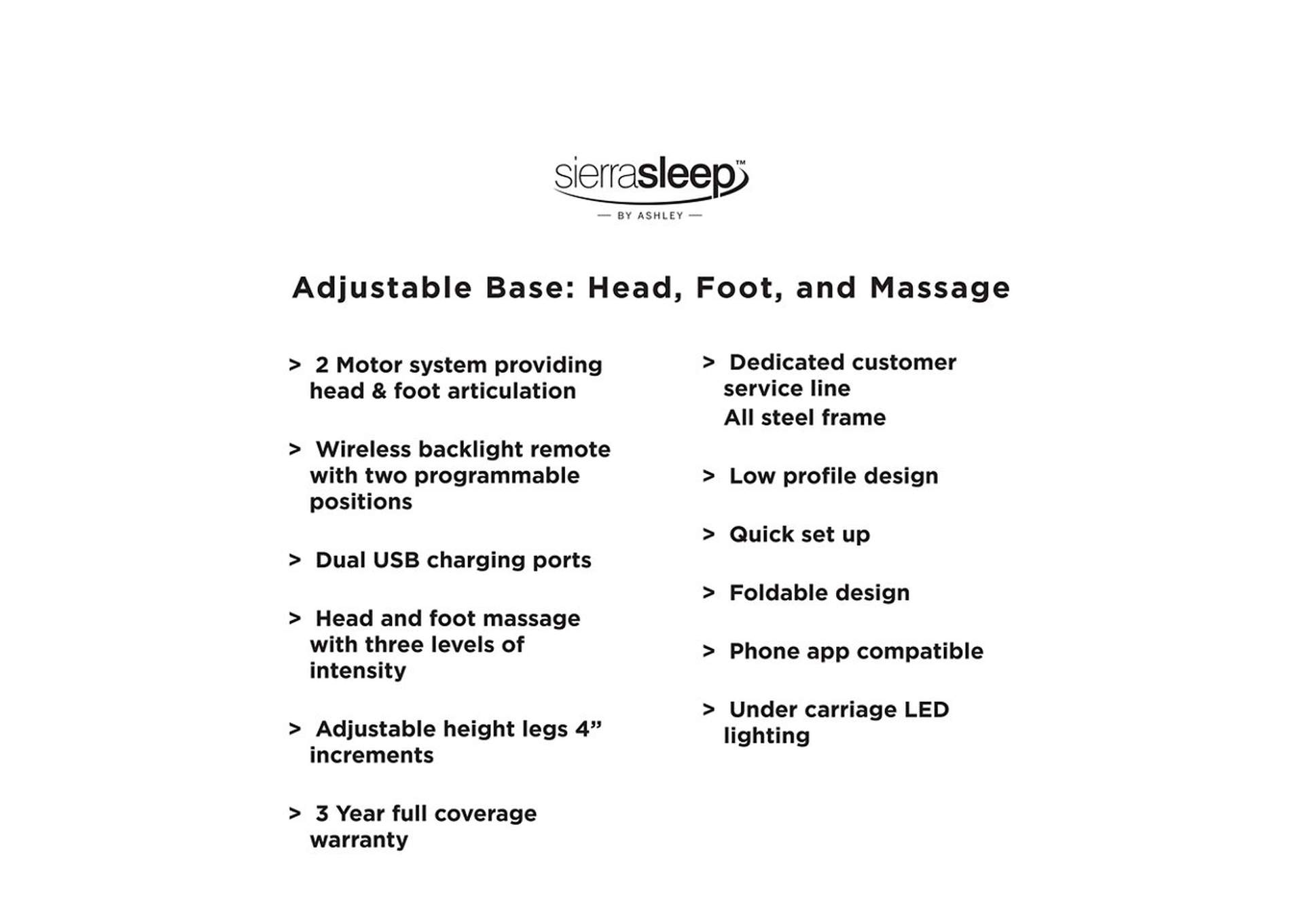 Head-Foot Model Better King Adjustable Base