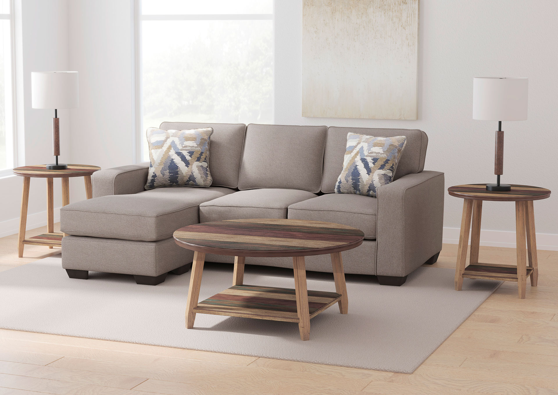 Sofá chaise Greaves stone Ashley 5510418