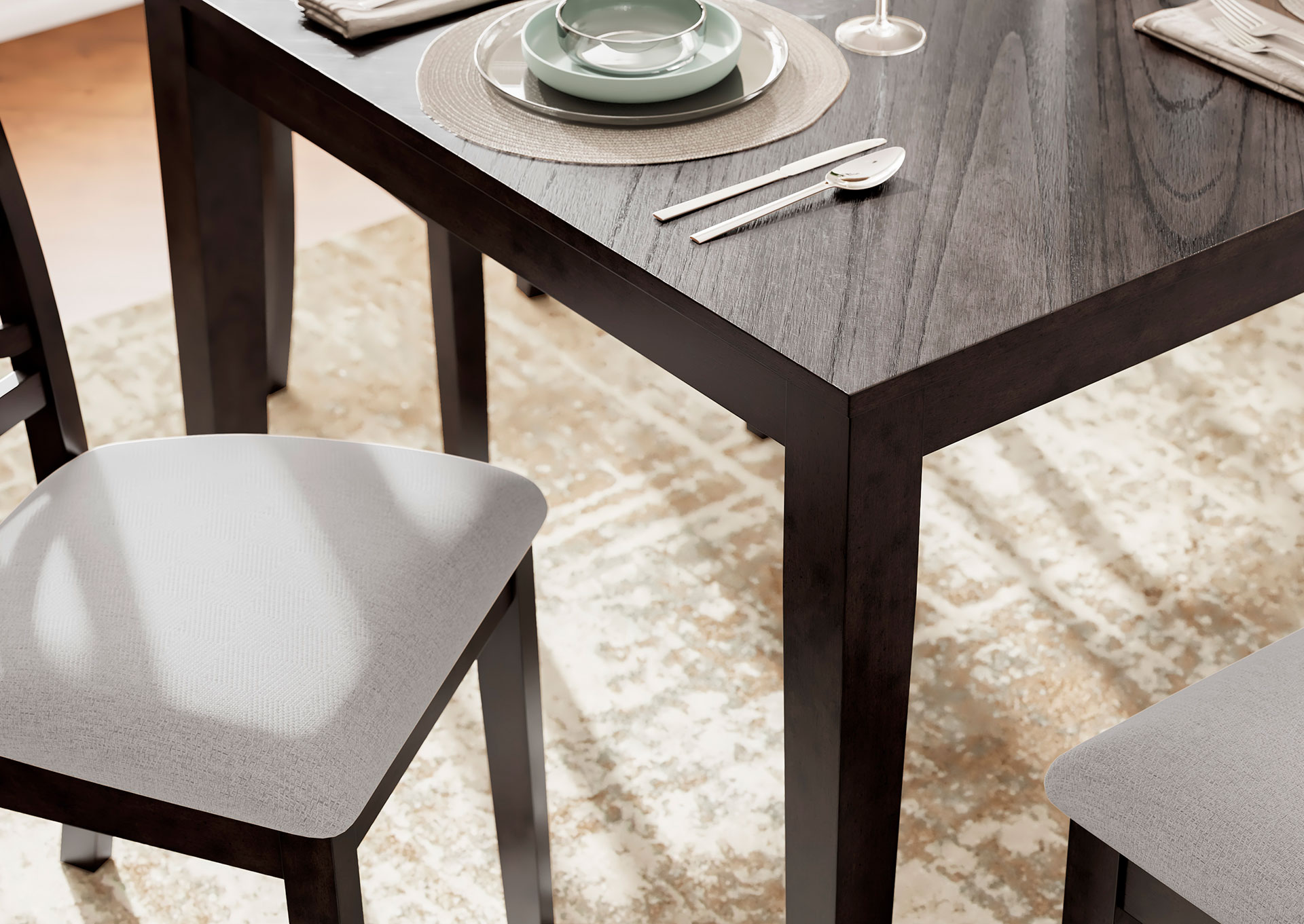 Juego comedor Langwest (set 6 piezas) Ashley D422-325