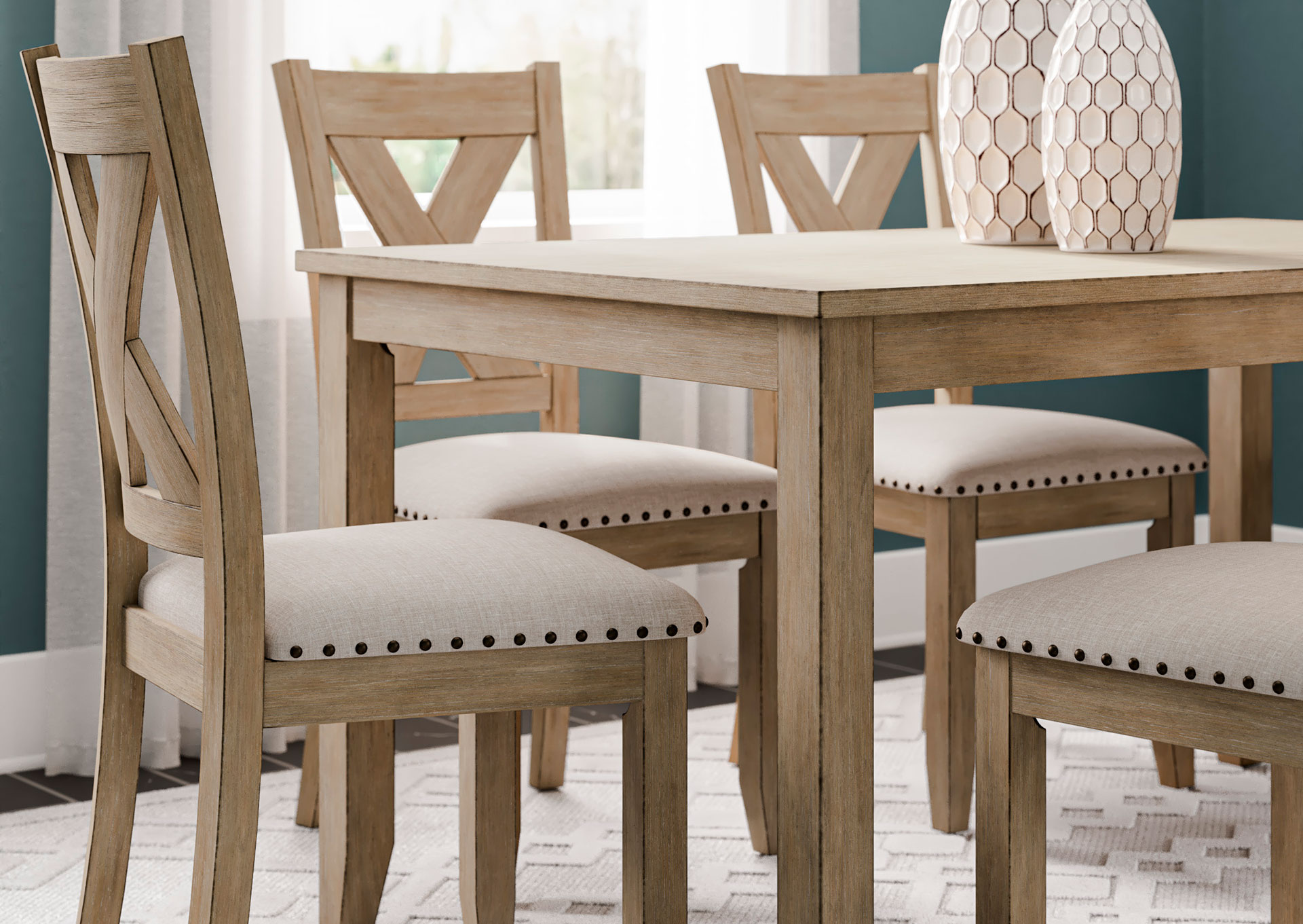 Juego comedor Sanbriar (set 7 piezas) Ashley D393-425