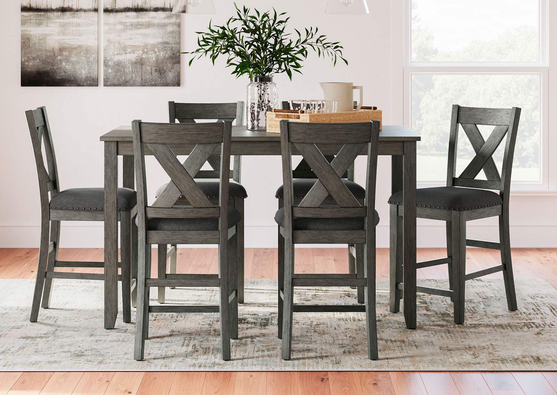 Juego comedor alto Caitbrook (set 7 piezas) Ashley D388-423