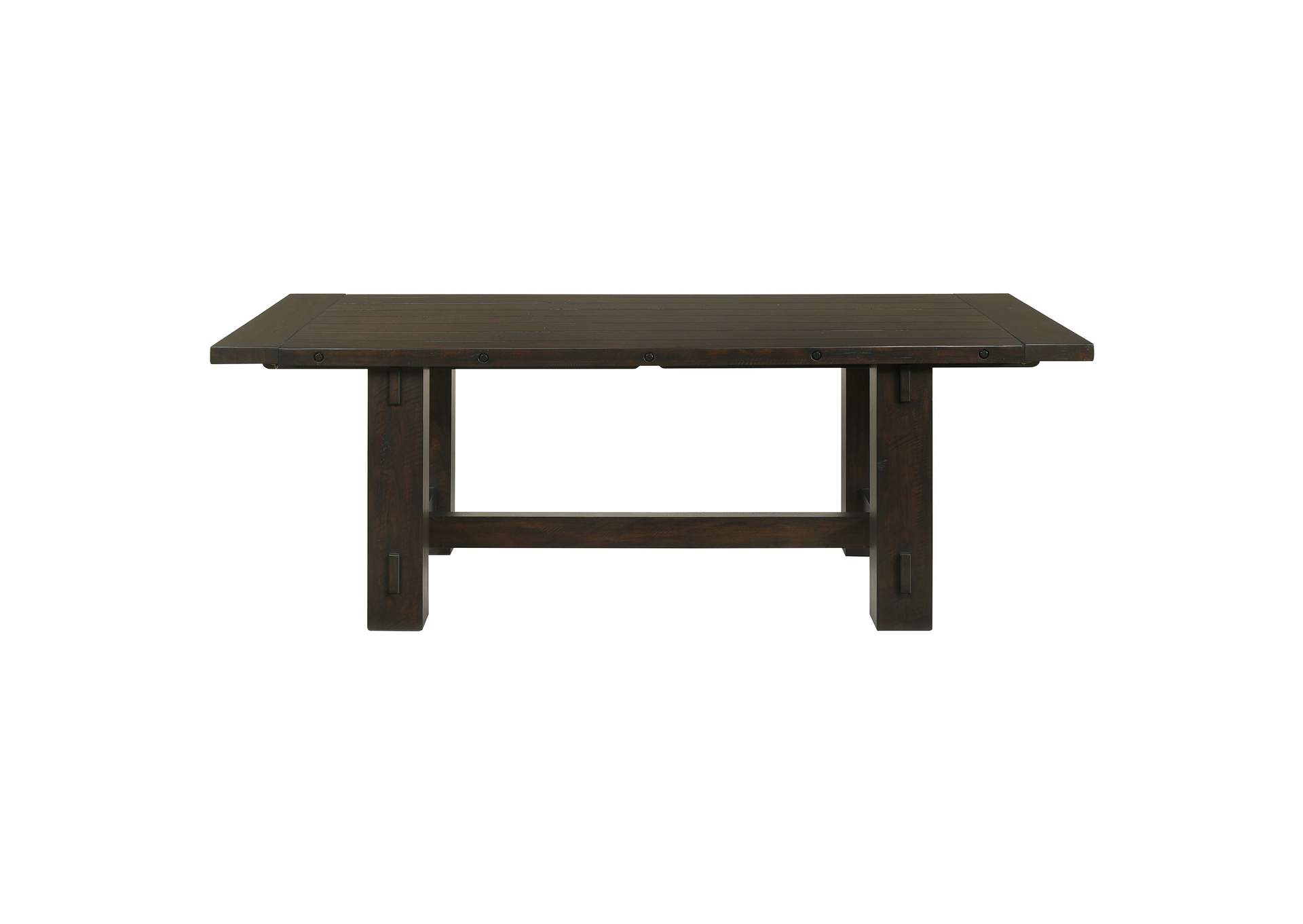 Calandra Rectangle Dining Table with Extension Leaf Vintage Java