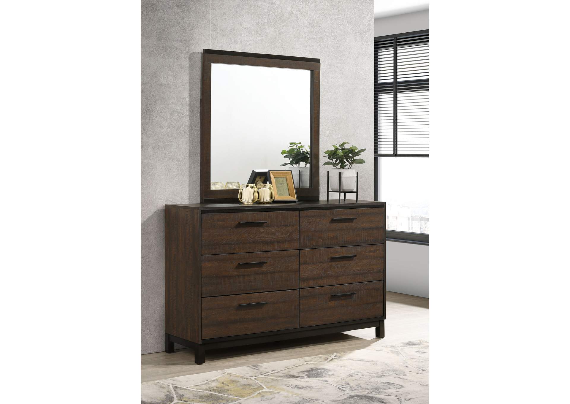 DRESSER WITH MIRROR