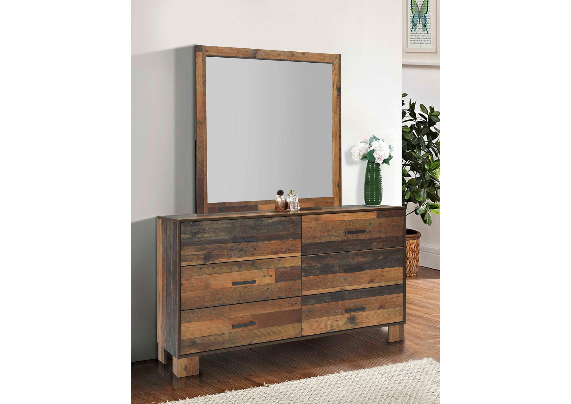 DRESSER WITH MIRROR