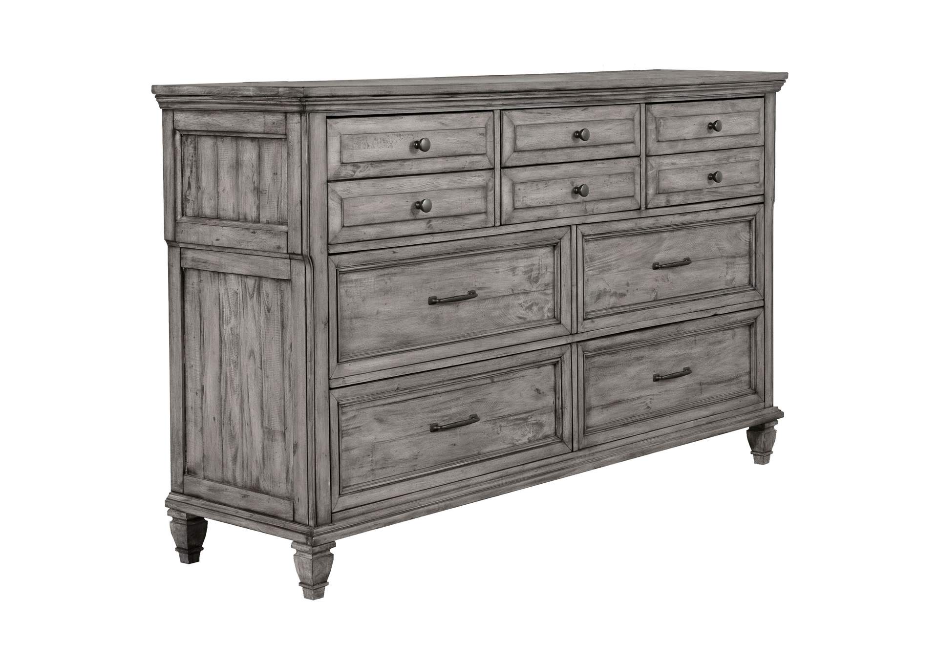 Avenue 8-drawer Rectangular Dresser Grey