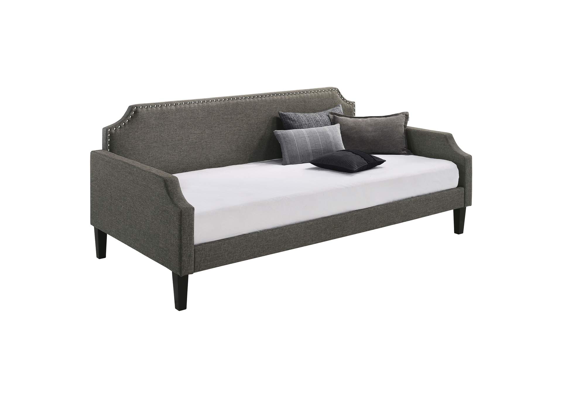 Olivia Upholstered Twin Daybed with Nailhead Trim