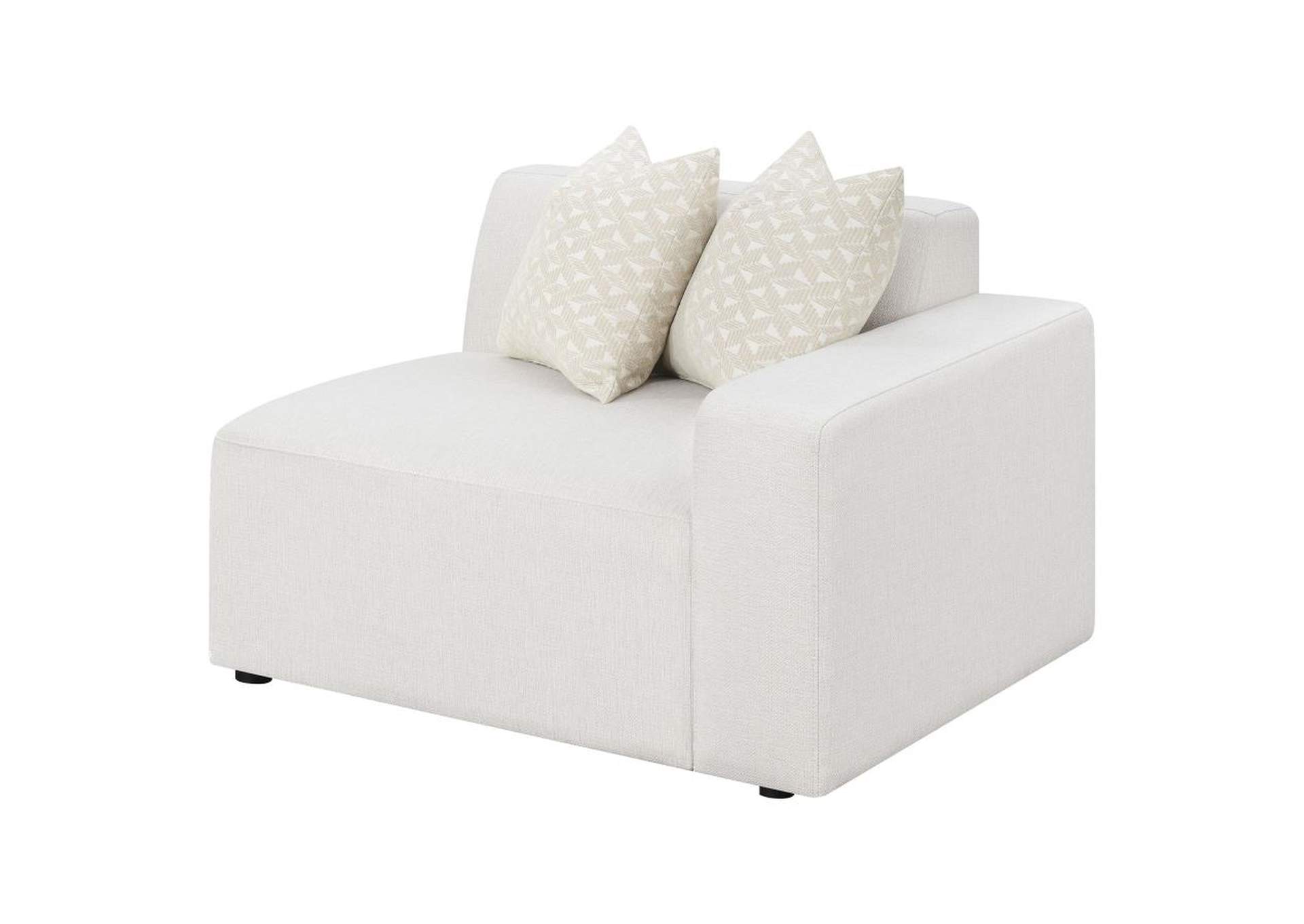 Freddie Upholstered Tight Back RAF Chair Pearl
