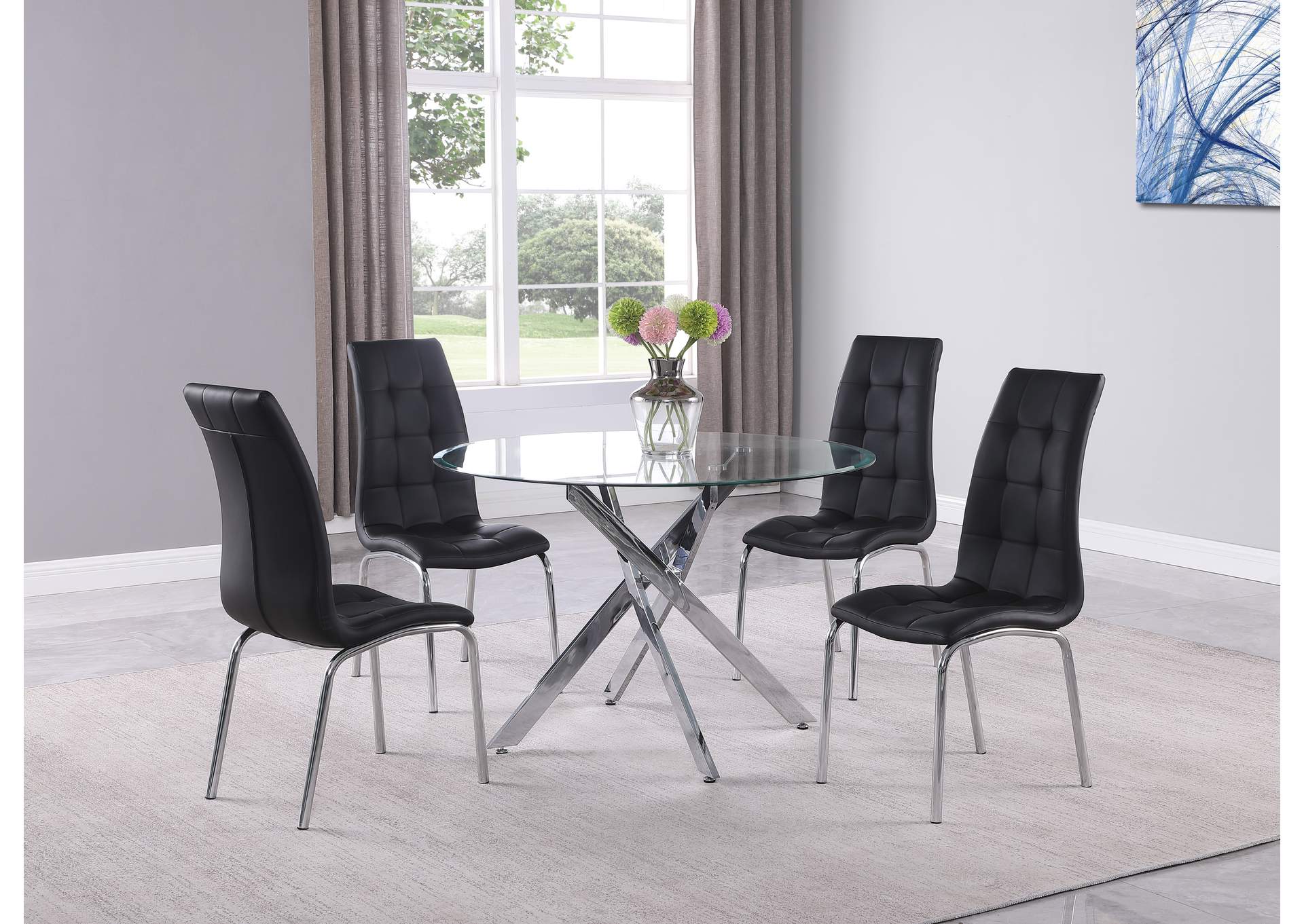 Jetta Dinging Table with Glass Top