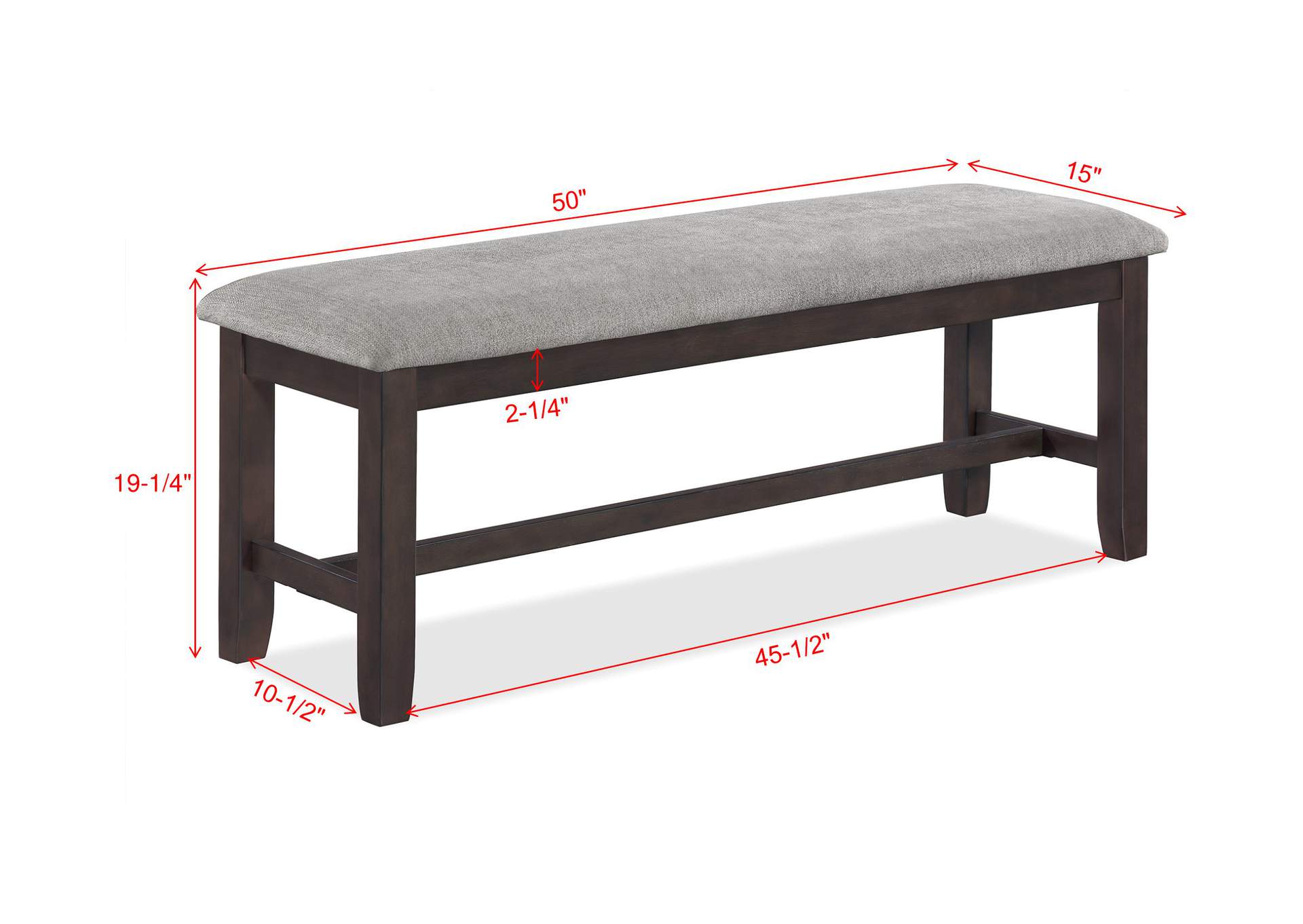 BRANSON BENCH LIGHT - BROWN