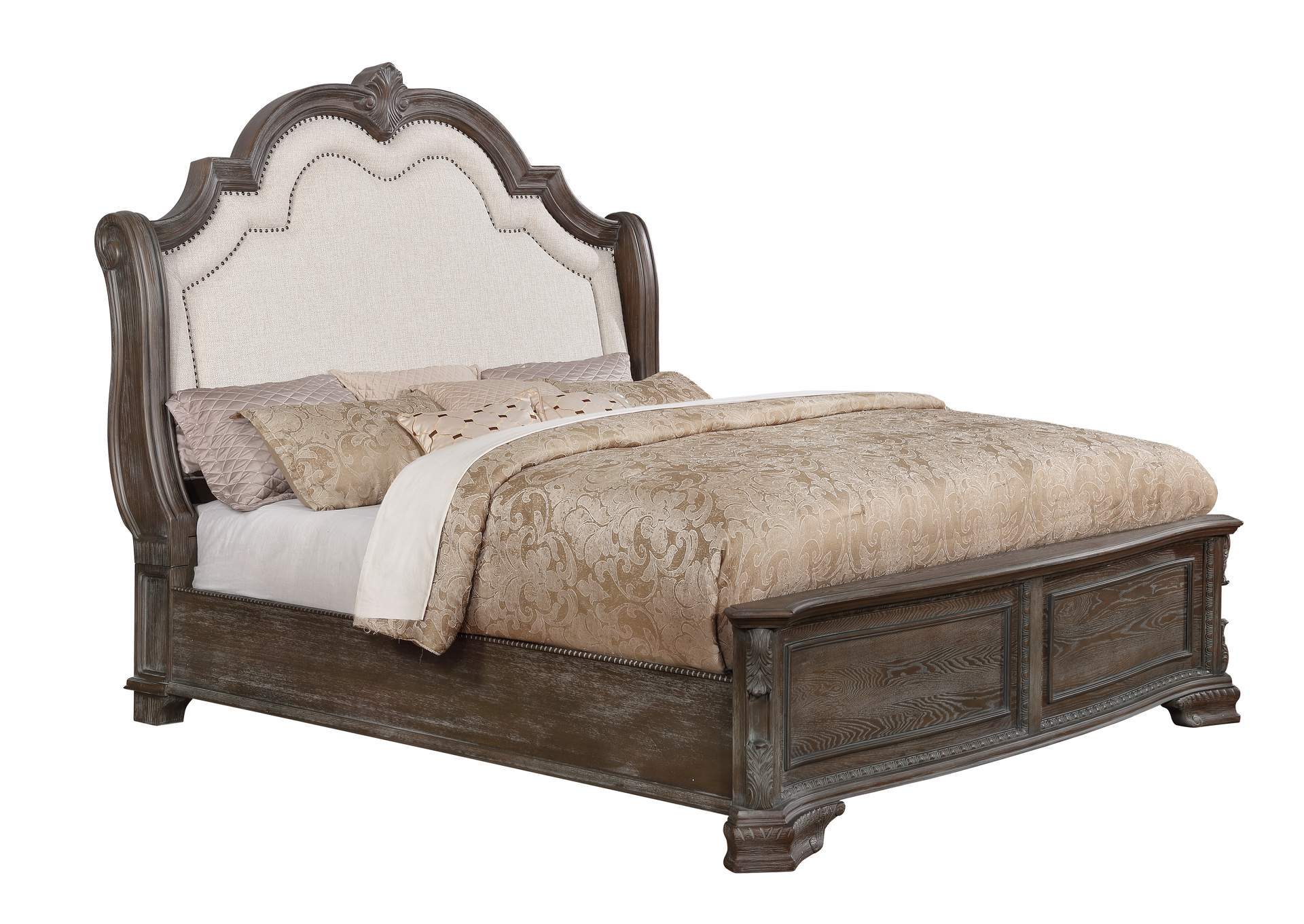 Sheffield Queen Bed Antique Gray
