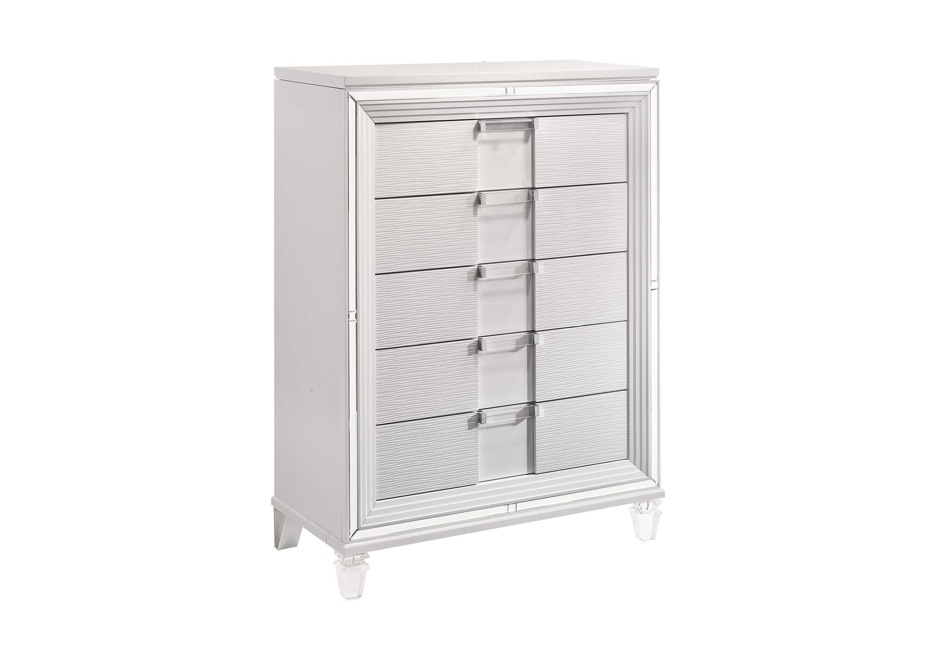 Twenty Nine King Storage 6 Piece Bedroom Set In White