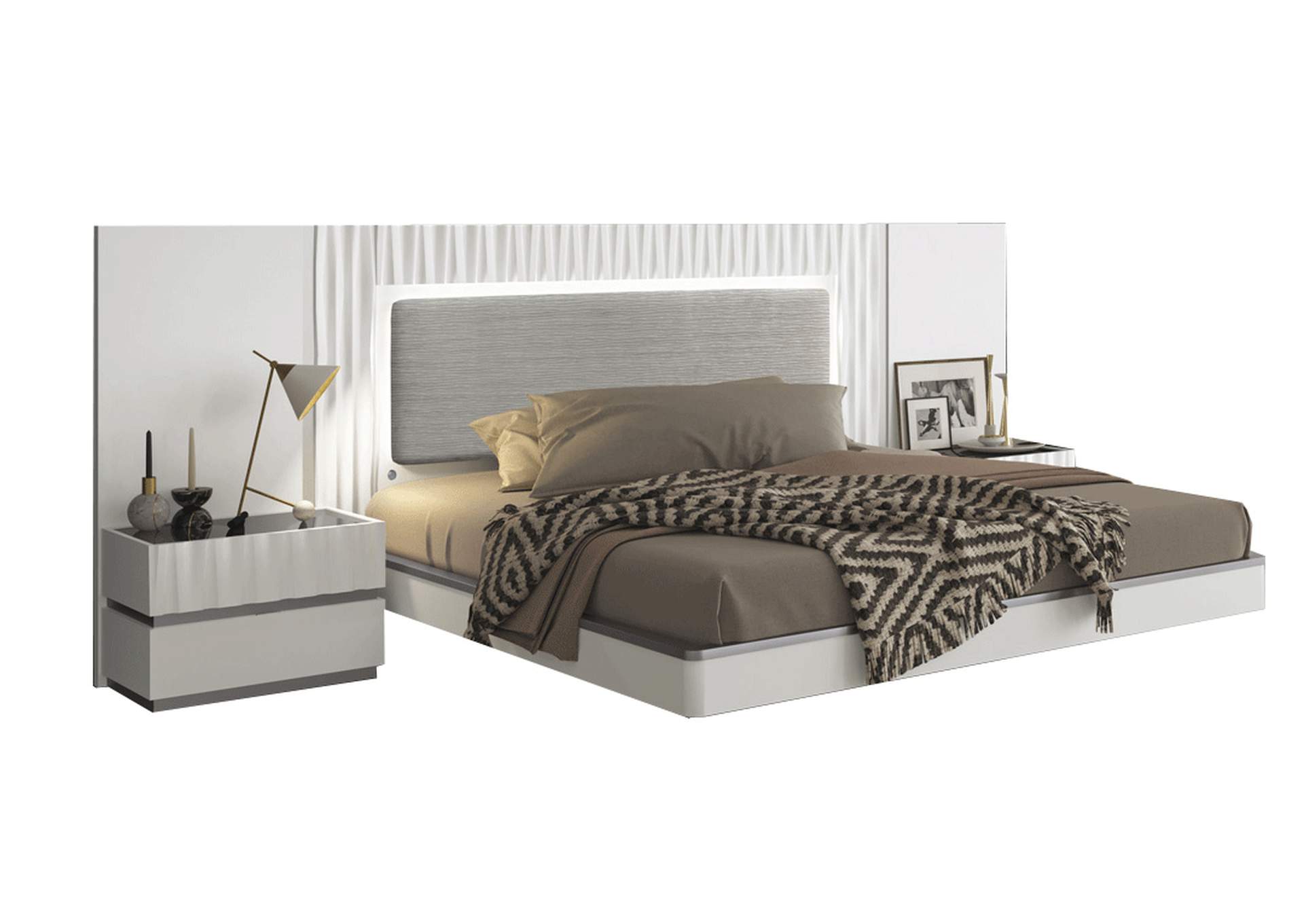 Marina White Bed SET