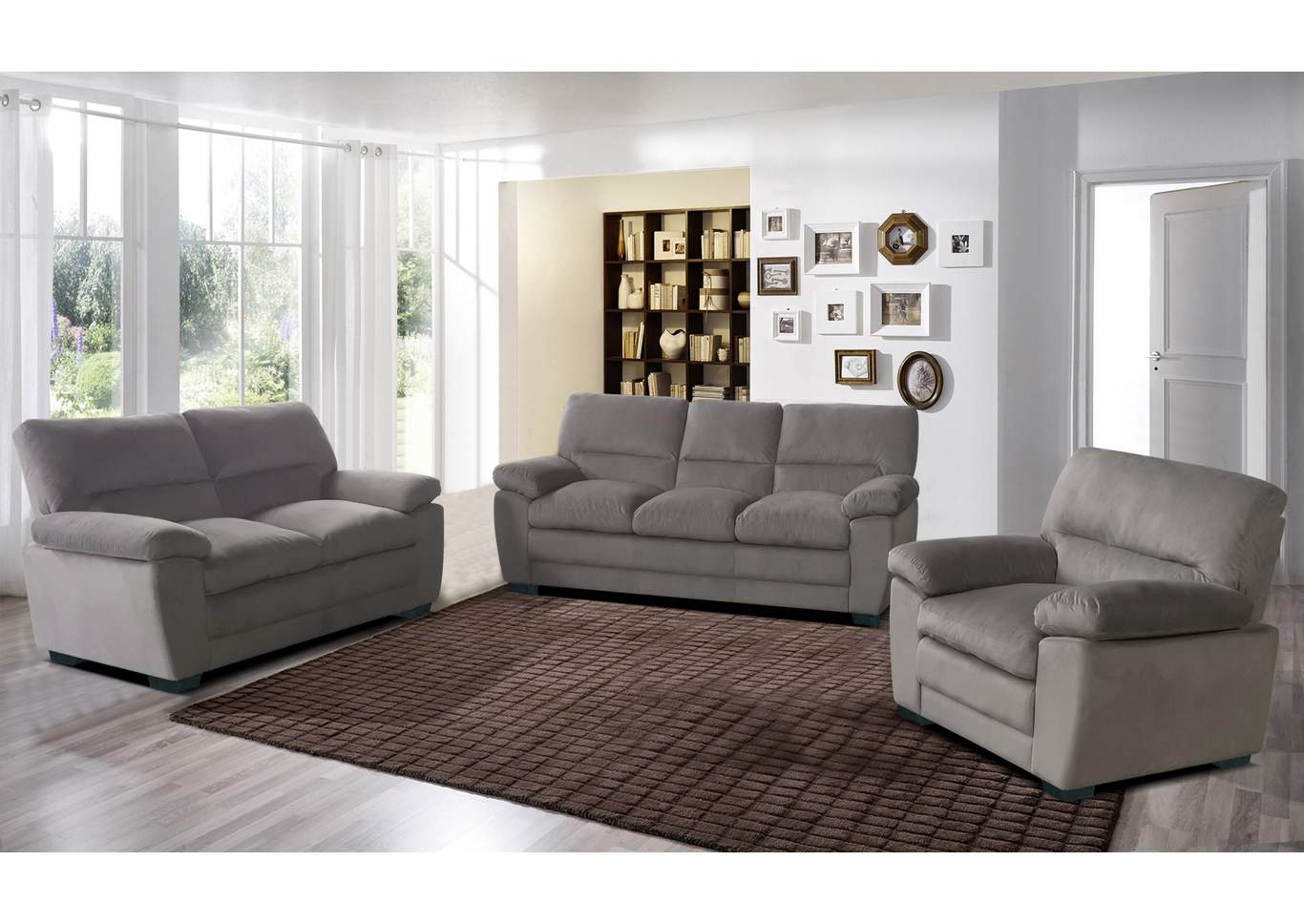Maxx Gray Sofa + Loveseat