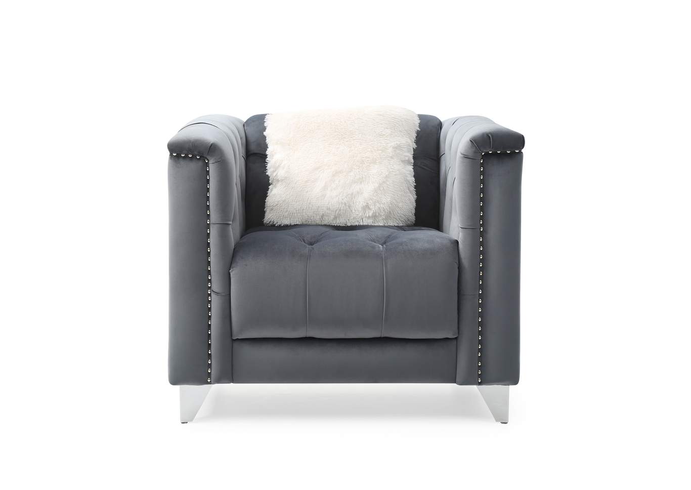 Russell Grey Arm Chair