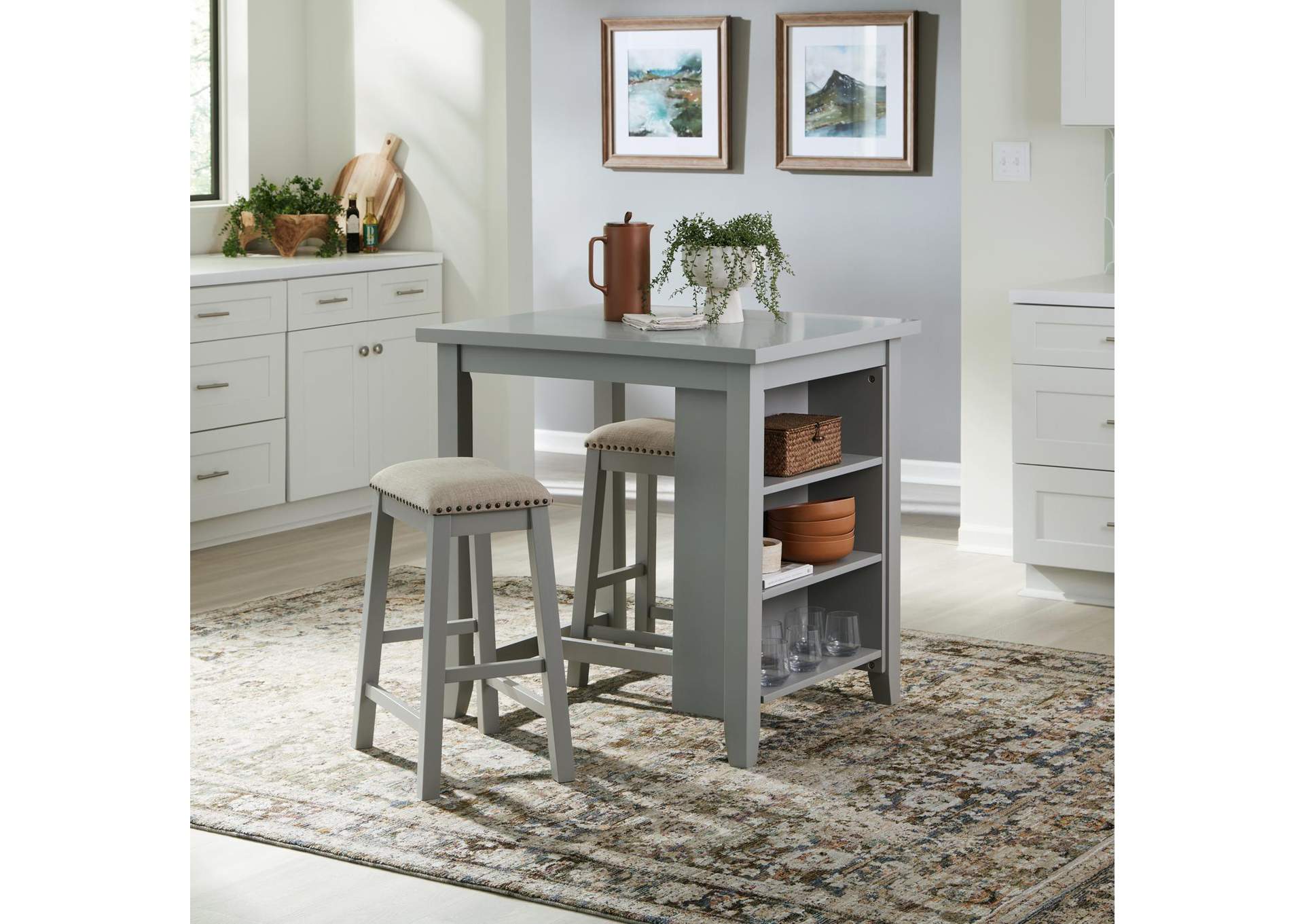 Brook Creek 3 Piece Counter Set