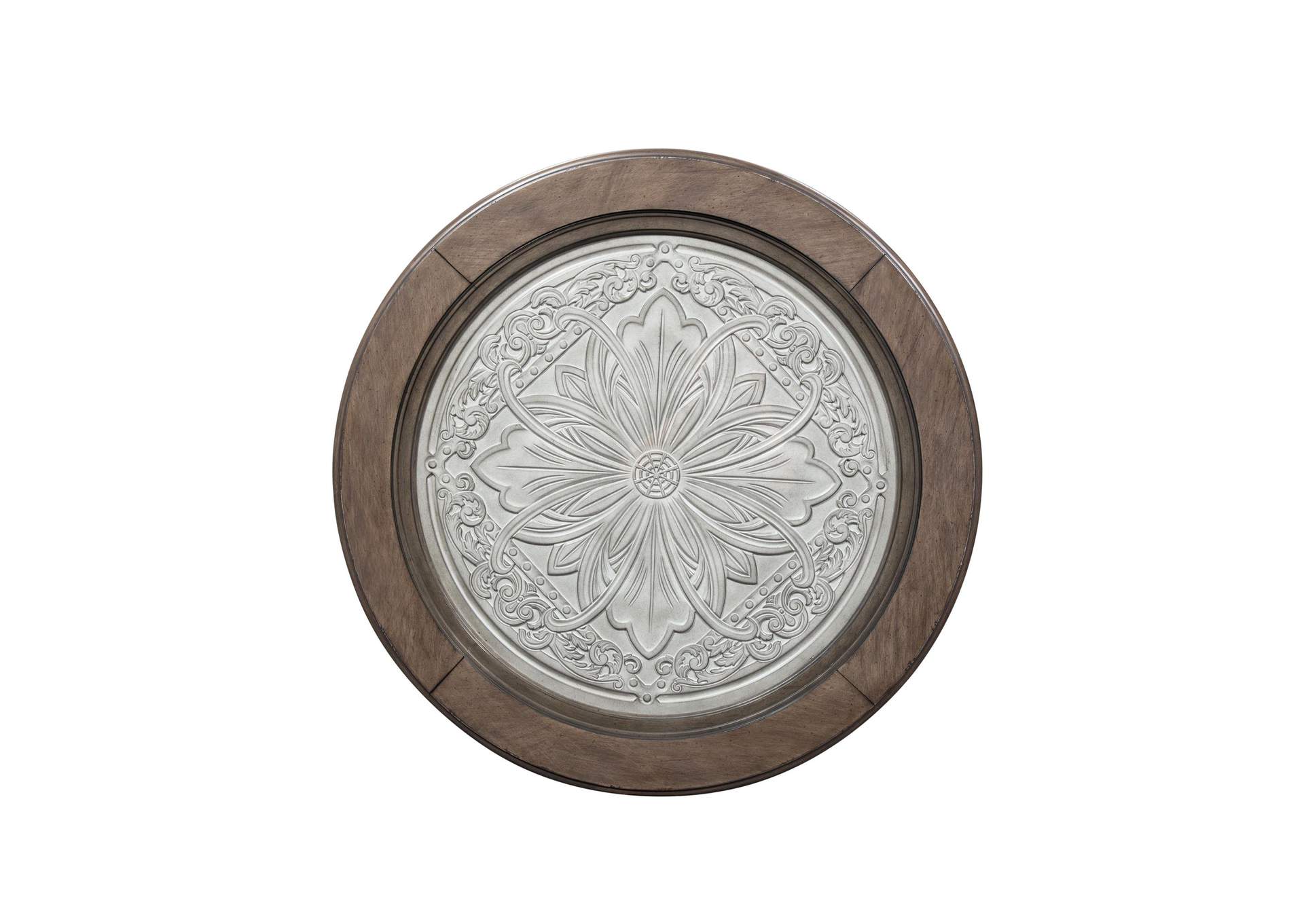 Heartland Round Ceiling Tile Cocktail Table
