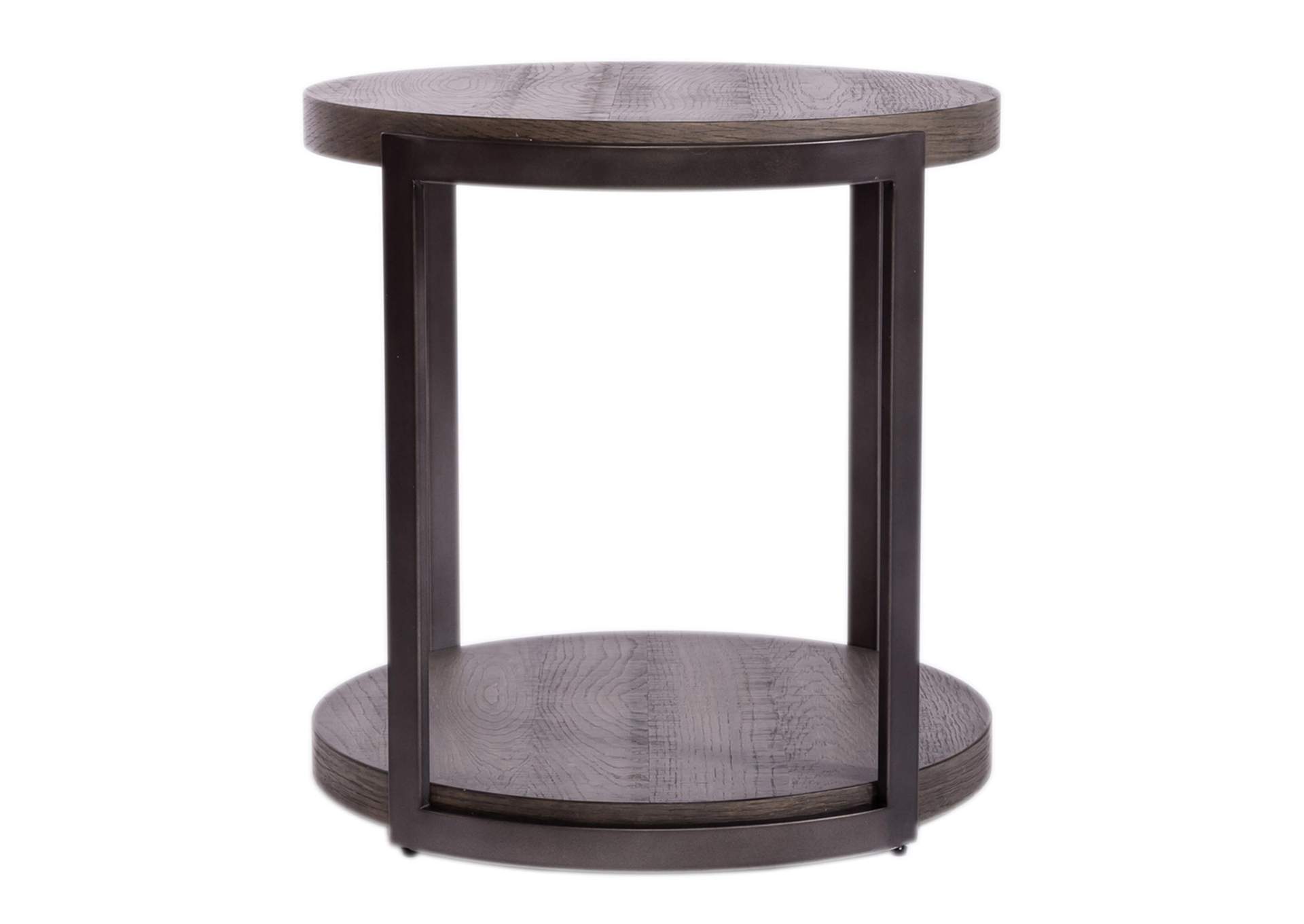 Modern View Round End Table