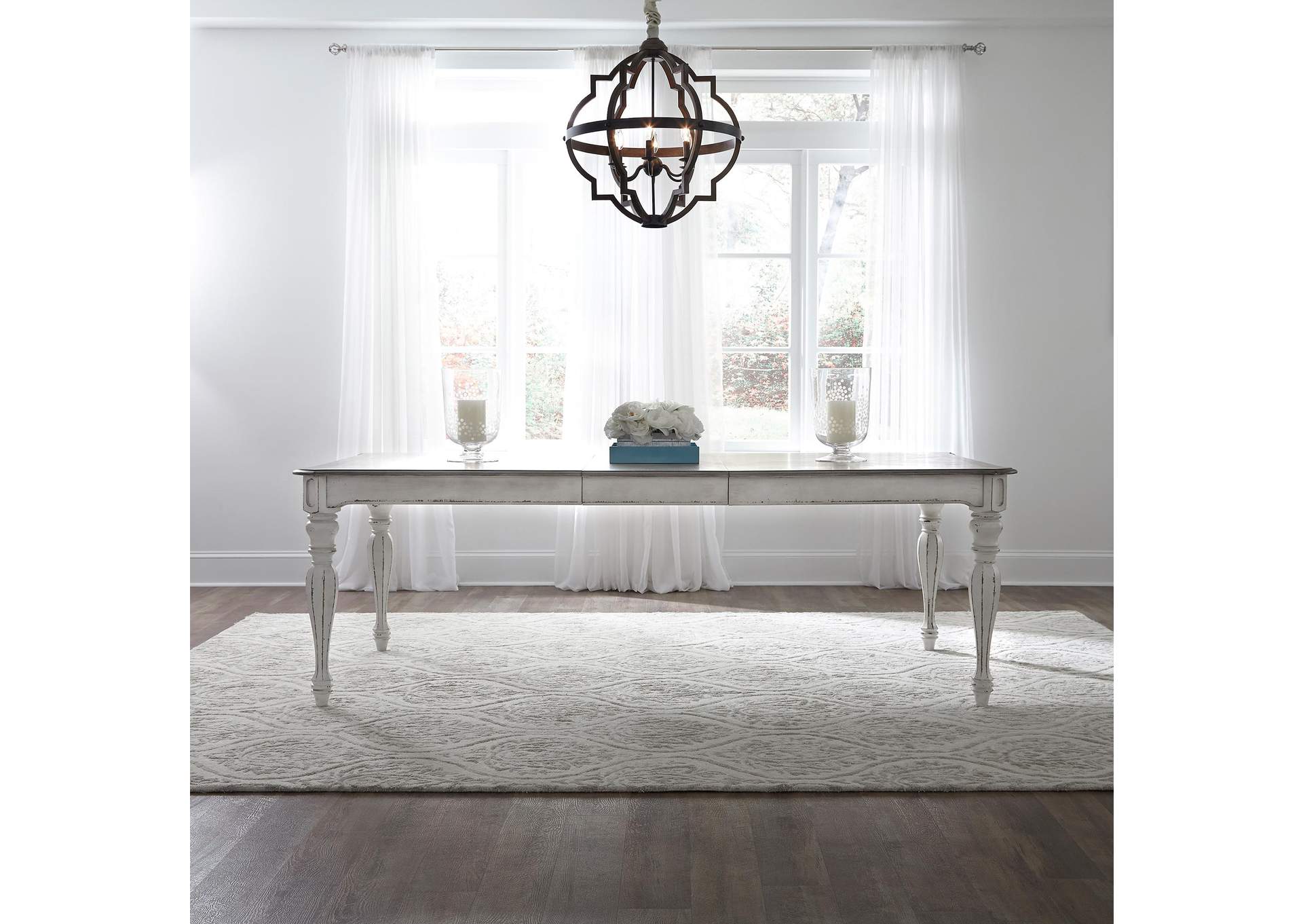 Magnolia Manor 7 Piece Round Ped Table Set