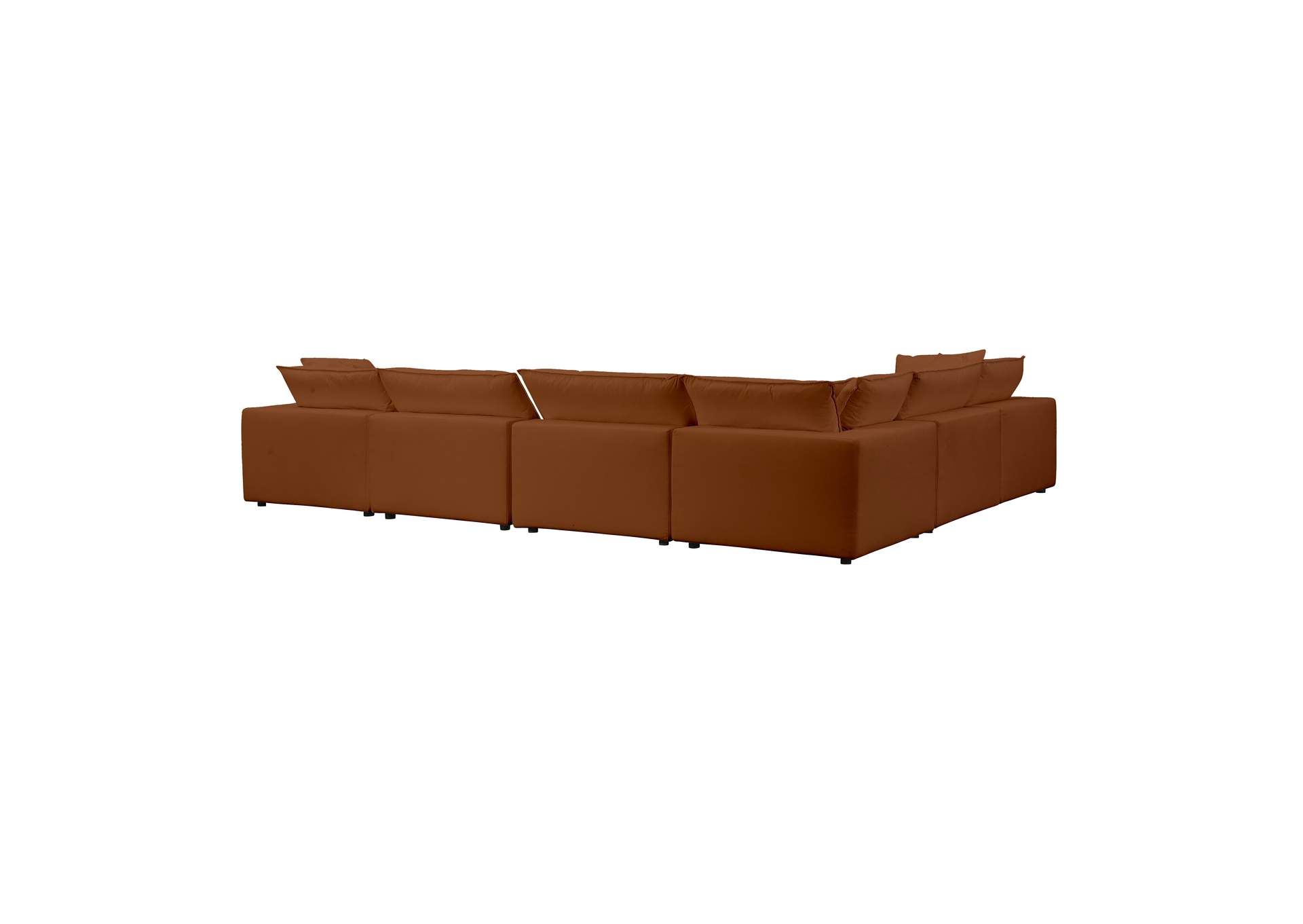 Cali Rust Modular Large Chaise Sectional