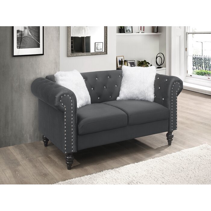 Emma Gray Love Seat