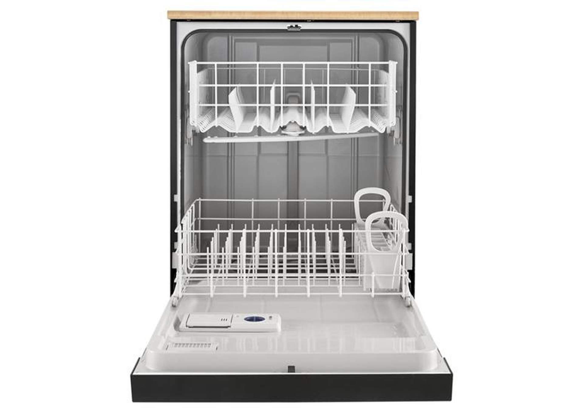 Whirlpool - Heavy-Duty Dishwasher with 1-Hour Wash Cycle - Black